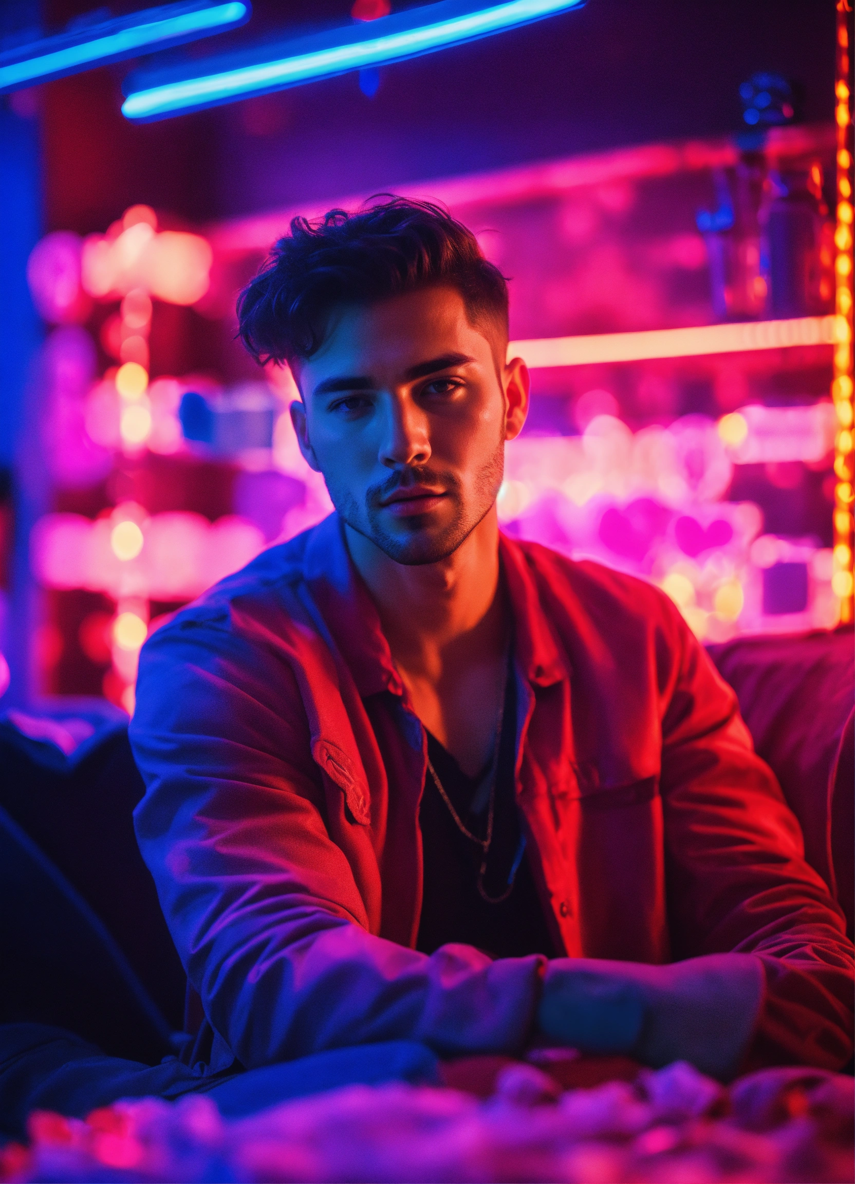 Lexica - Cinematic photography, modern, male lover archetype, in room ...