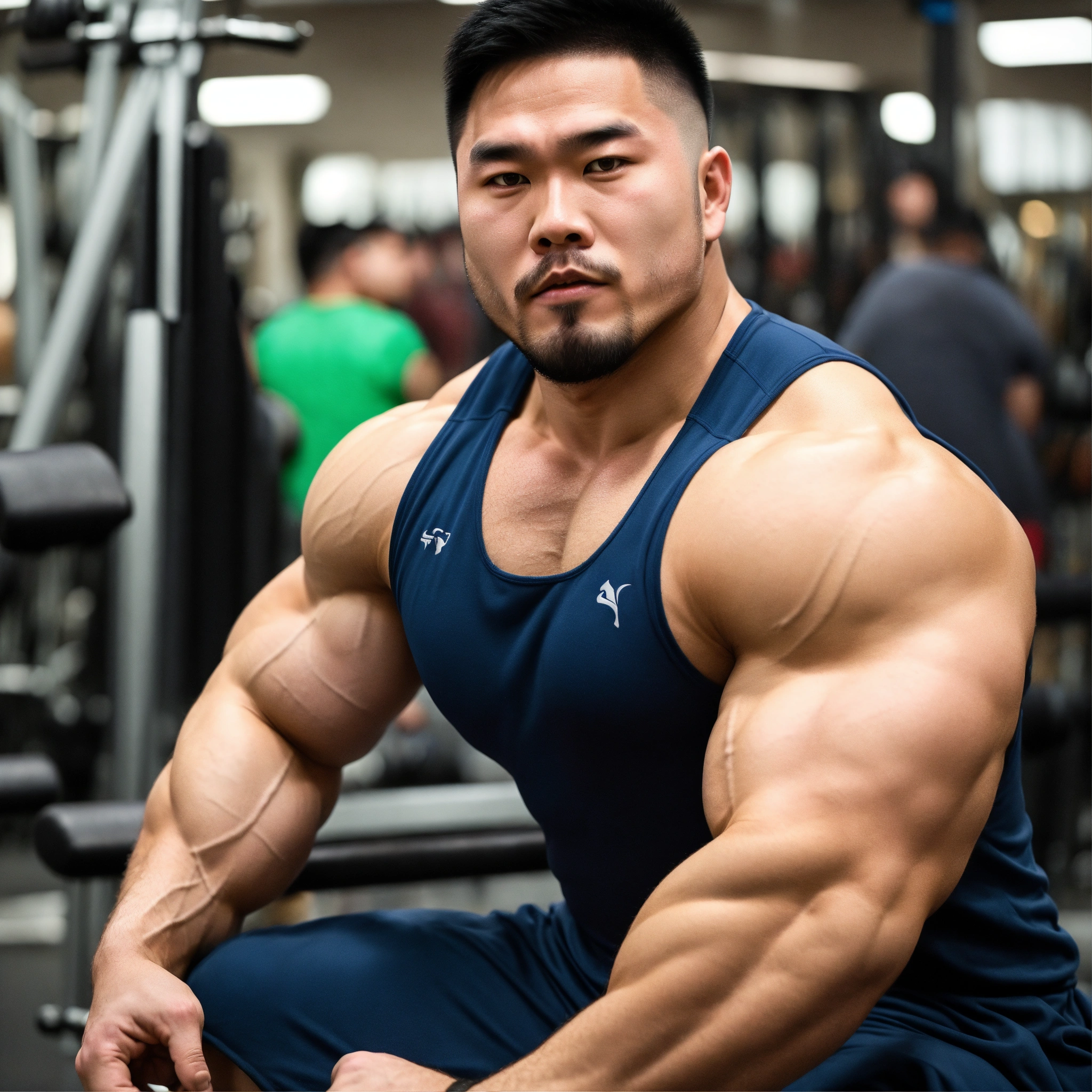 Lexica - 30-year-old hairy man with big muscles, Bryan Leung Kar-yan ...