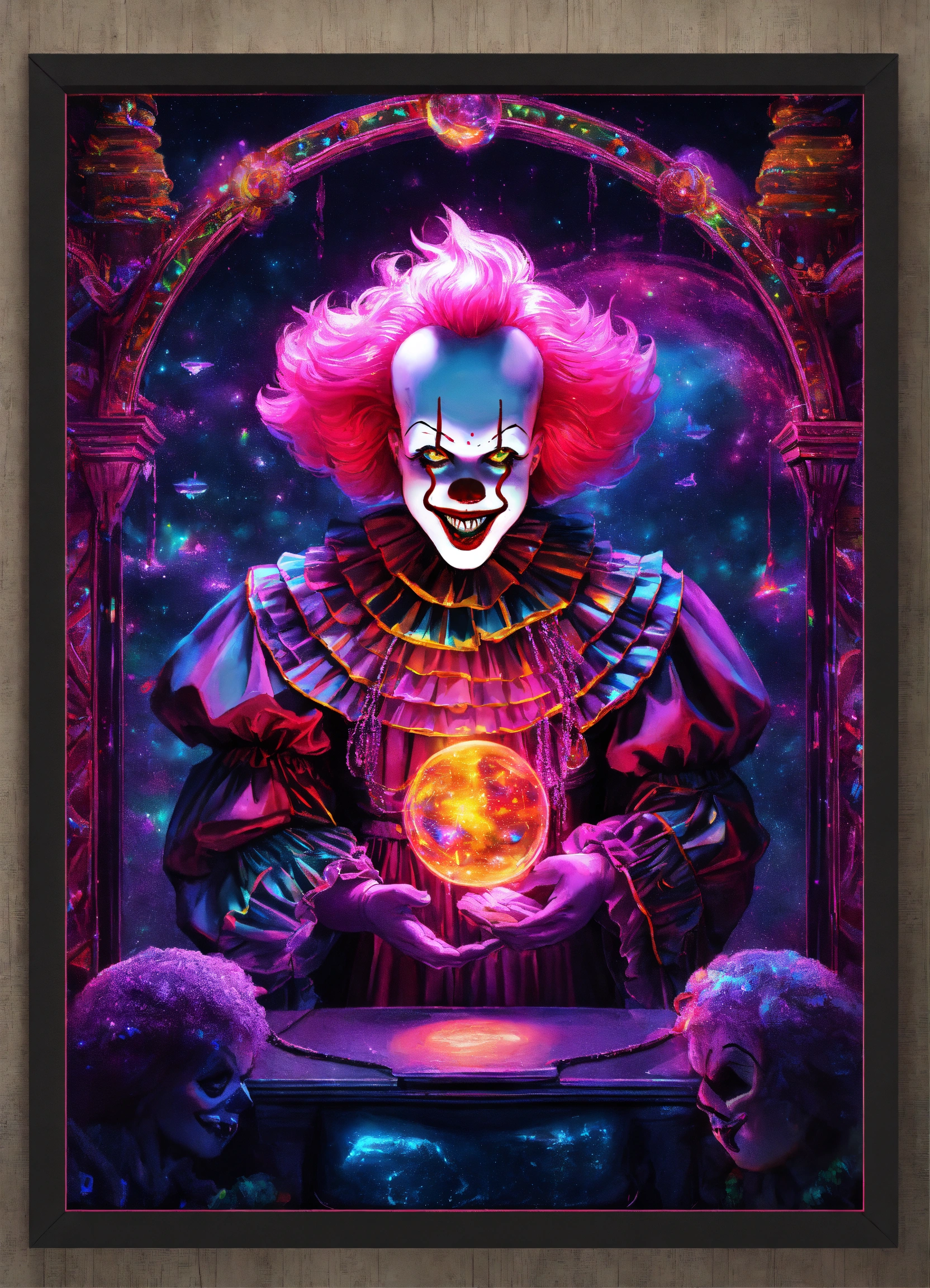 Lexica - Ultra realistic Cosmic Pennywise of diamond and shimmer black ...