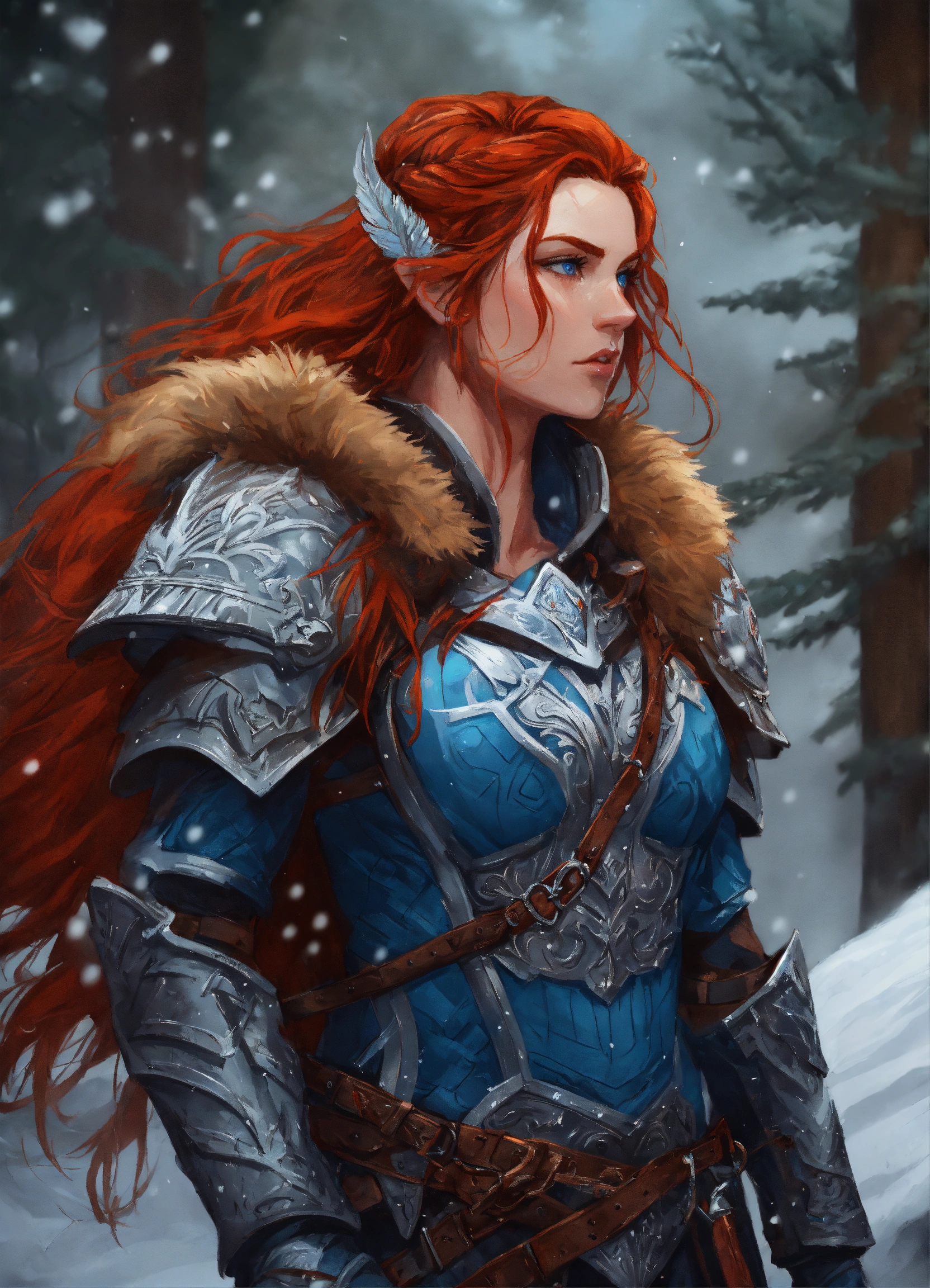 Lexica - A strong rugged woman in intricate armor, highly detailed ...