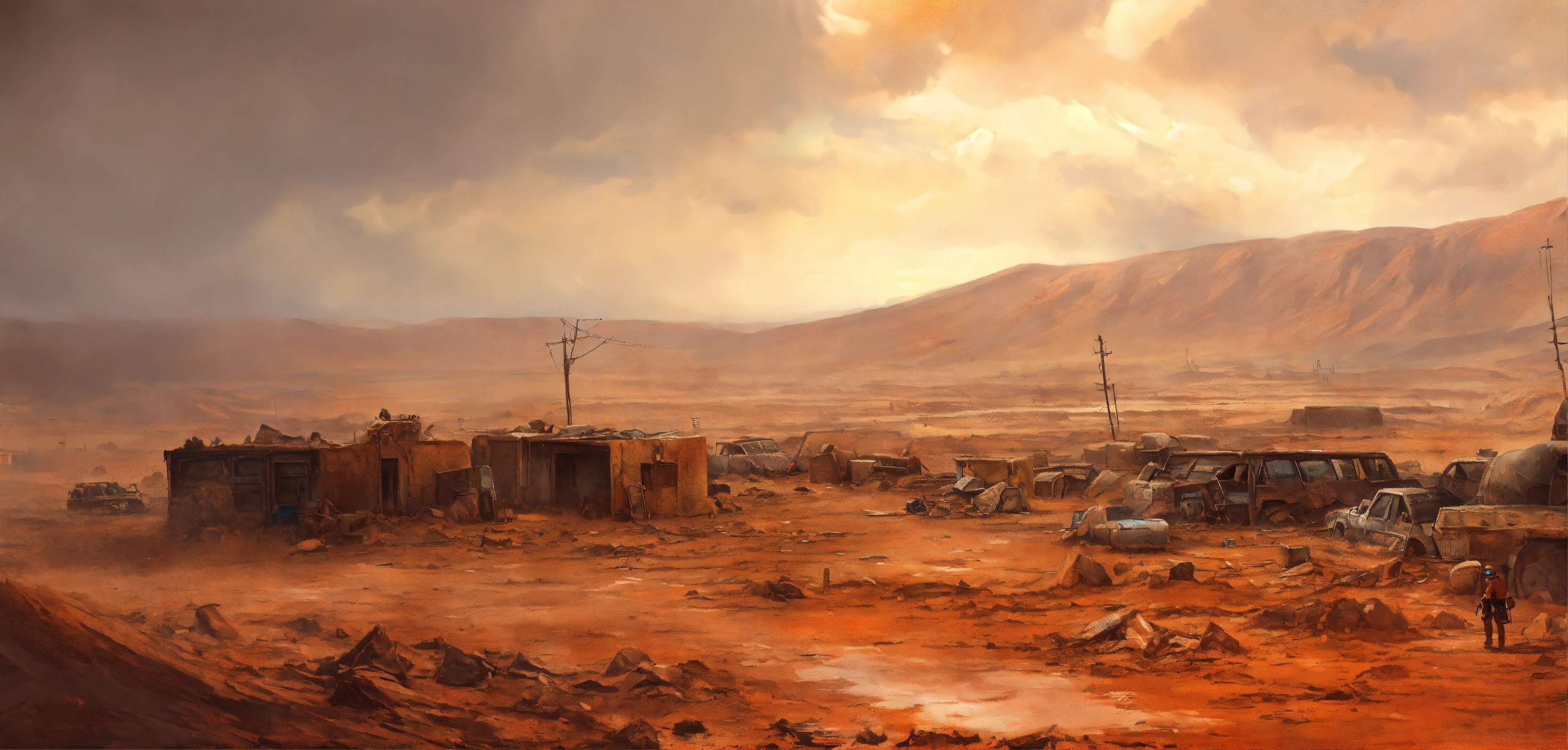 Lexica - Conept art digital realistic painting, post apocalyptic ...