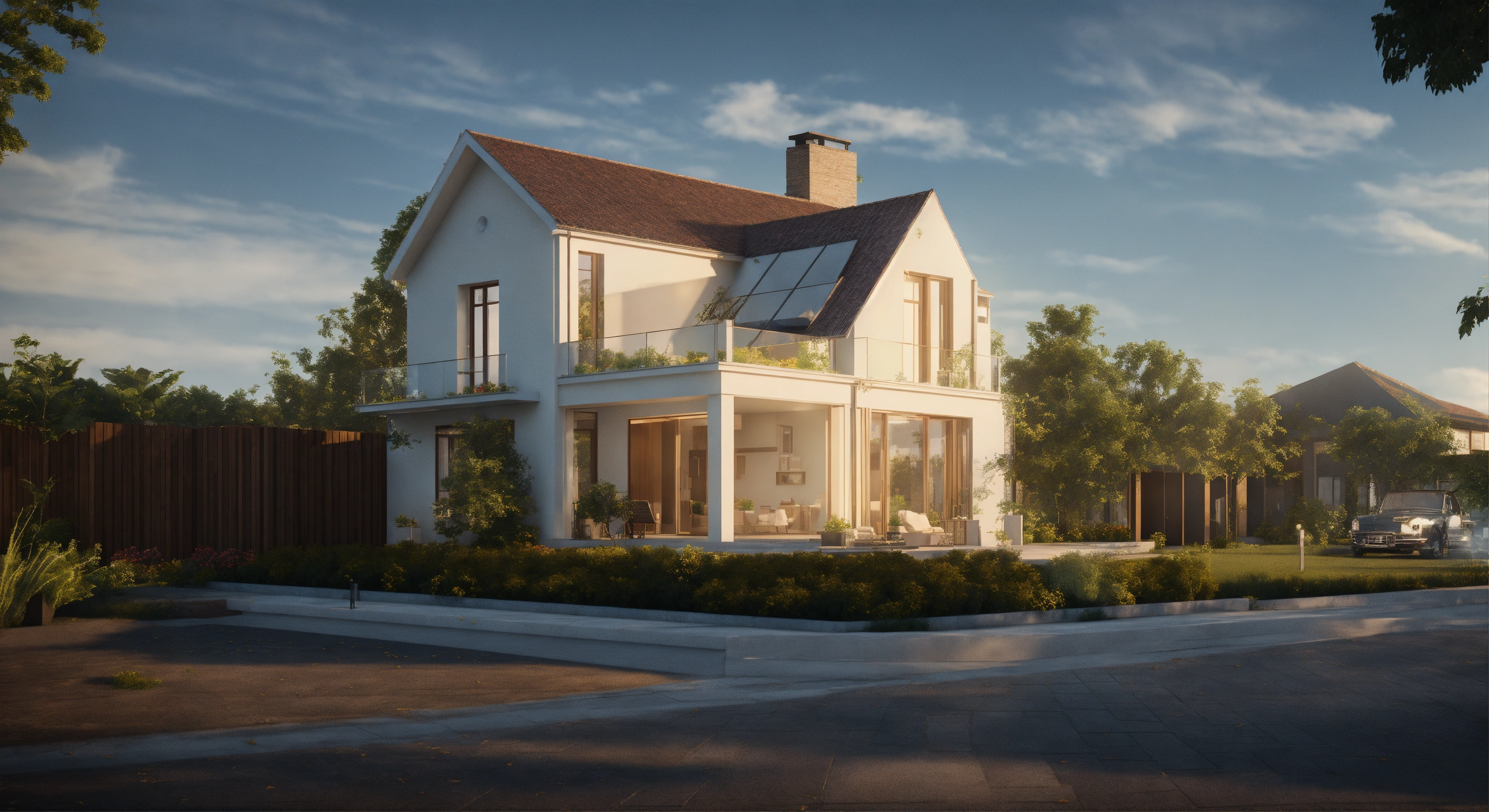 Lexica - Classic house exterior clean look, cinematic photos, ultra realistic images, realistic ...