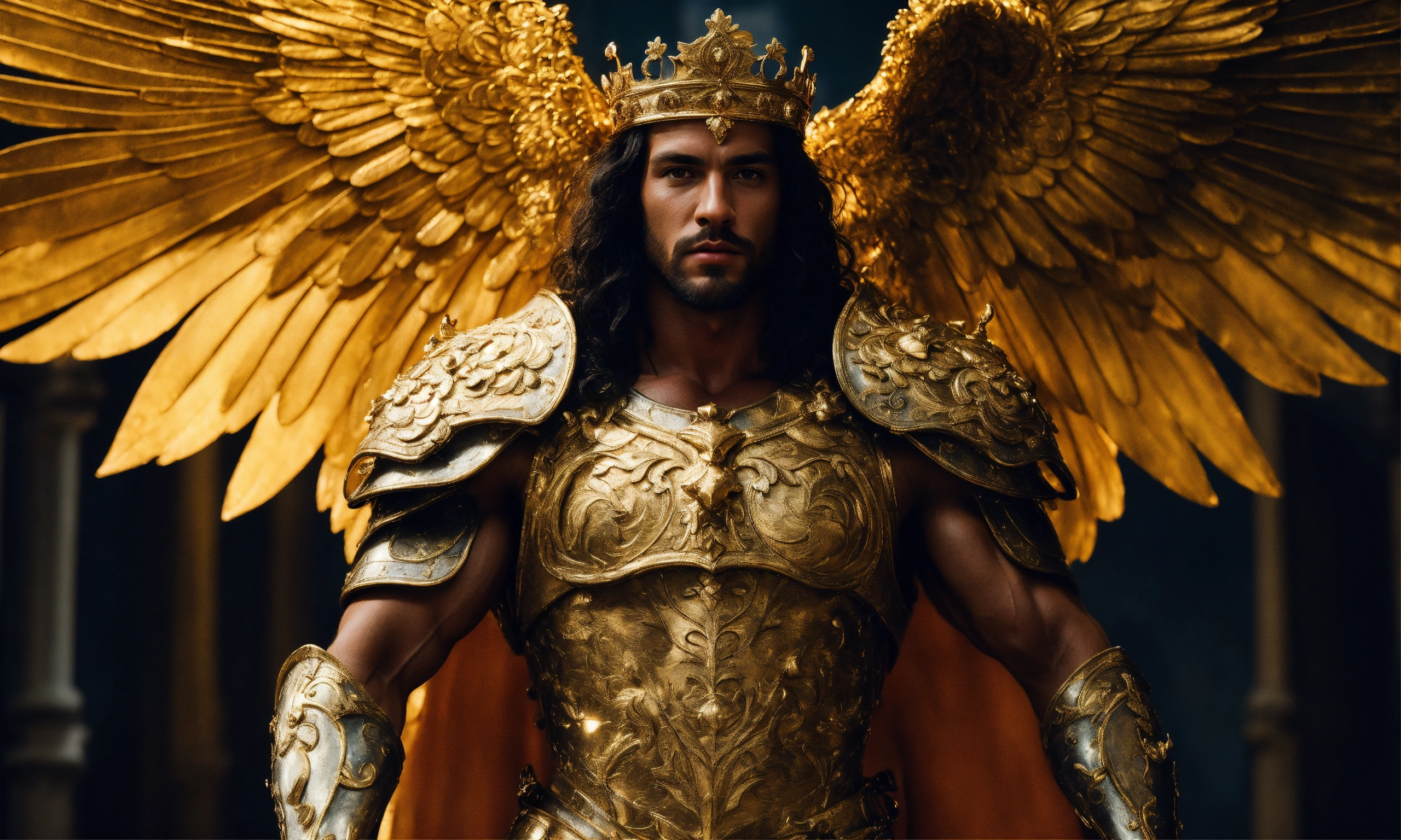 Lexica - Portrait of a stunningly handsome king oberon in armor with ...