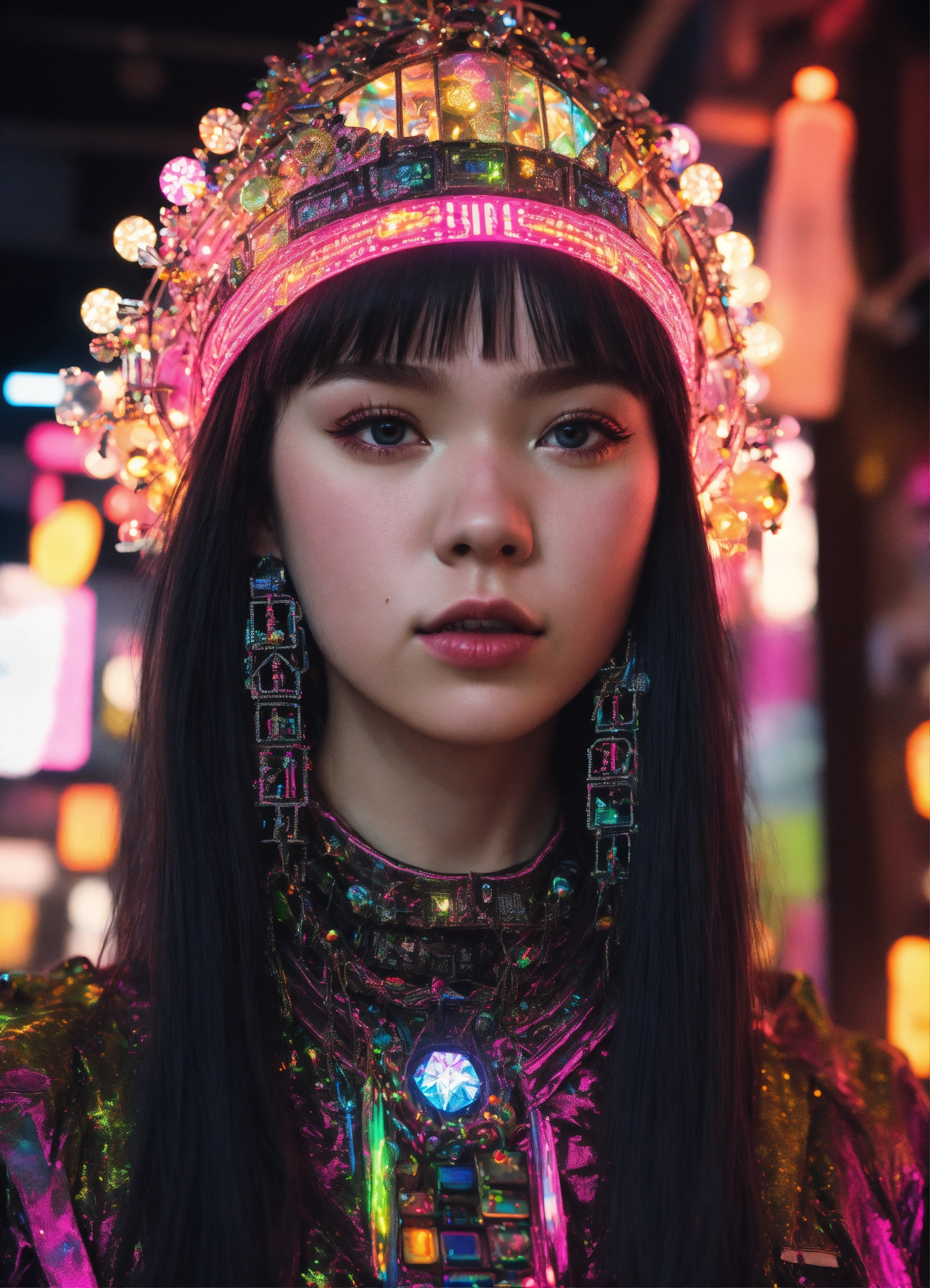 Lexica - I’m Photorealistic portrait of A diamond metal occult ...