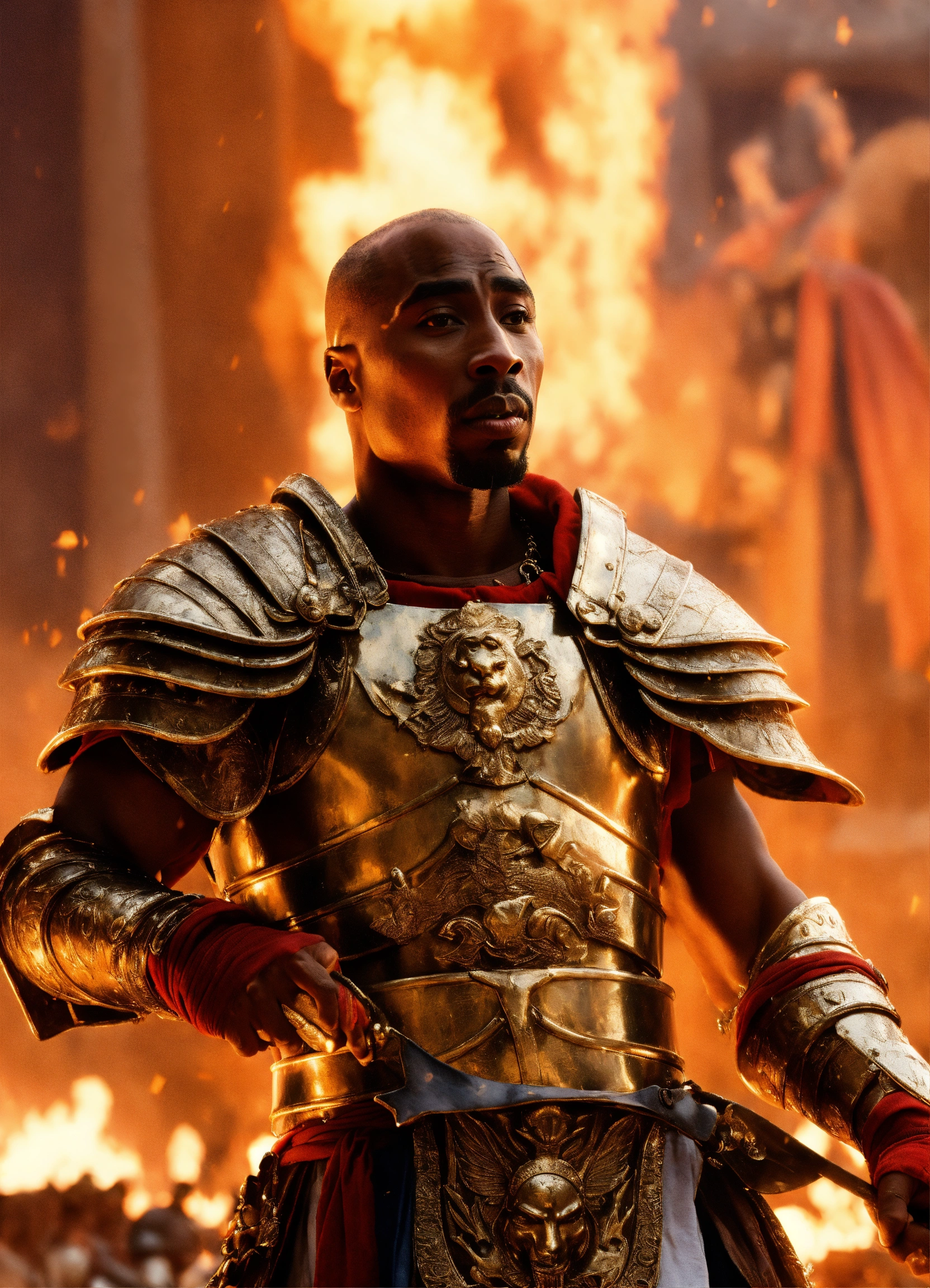 Lexica - Tupac as Julius Caesar Full Armor leading The Legions into ...