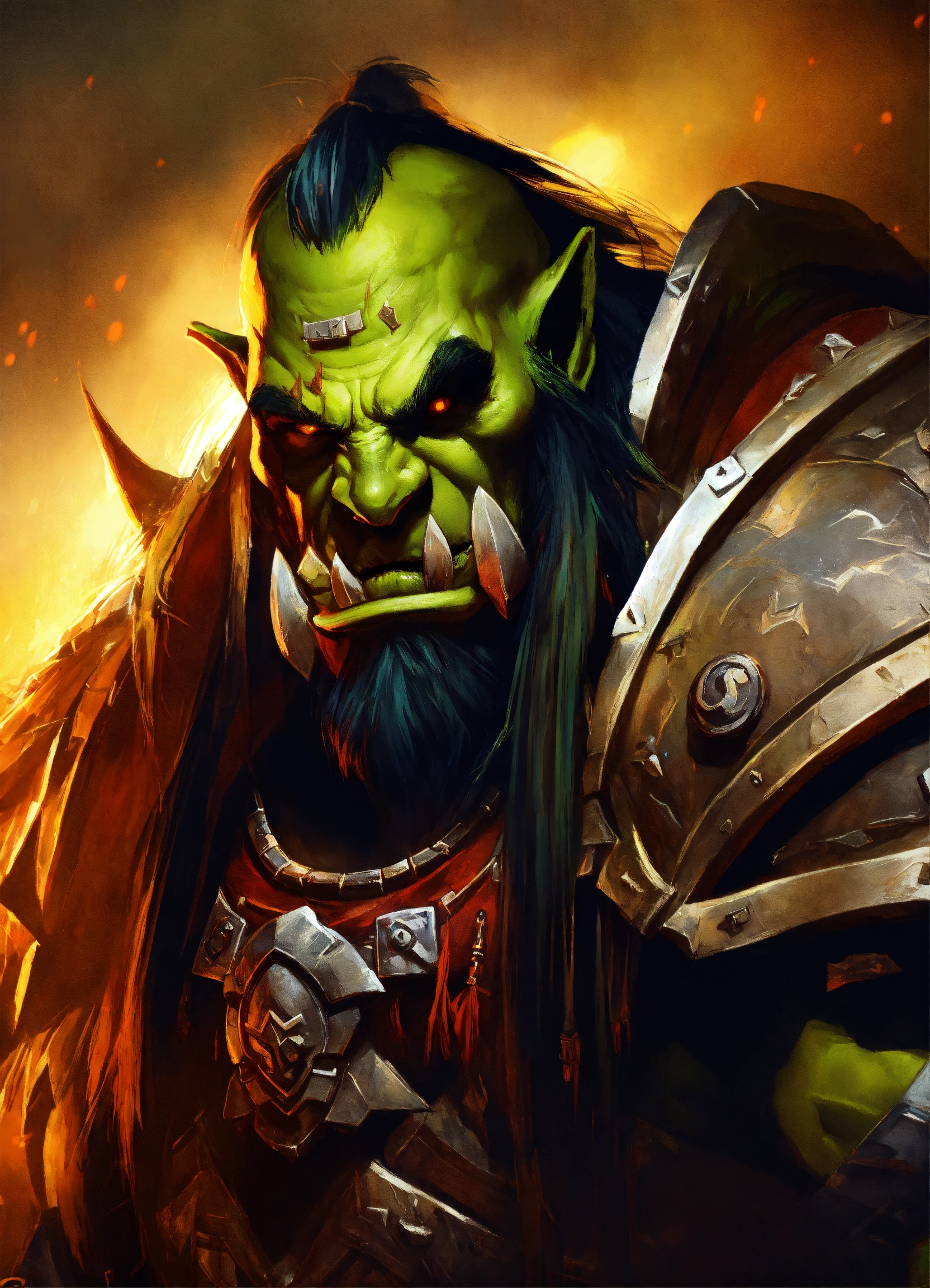 Lexica - Warchief Thrall, World of Warcraft Horde orcs art, warcraft orcs
