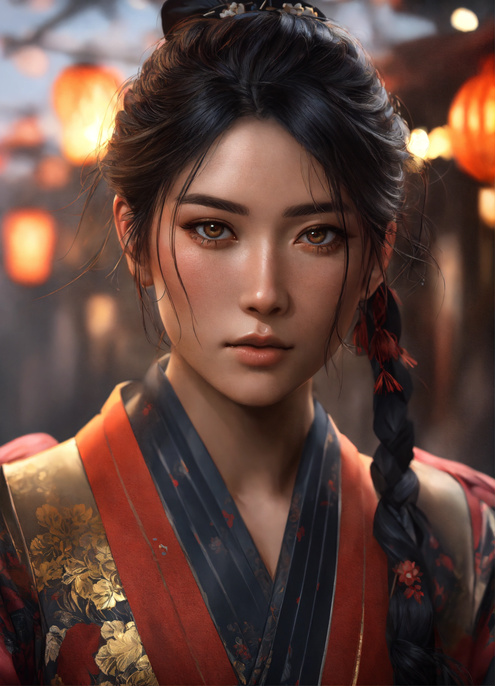 Lexica - "female Japanese ronin", heroine, katana, samurai, head and ...