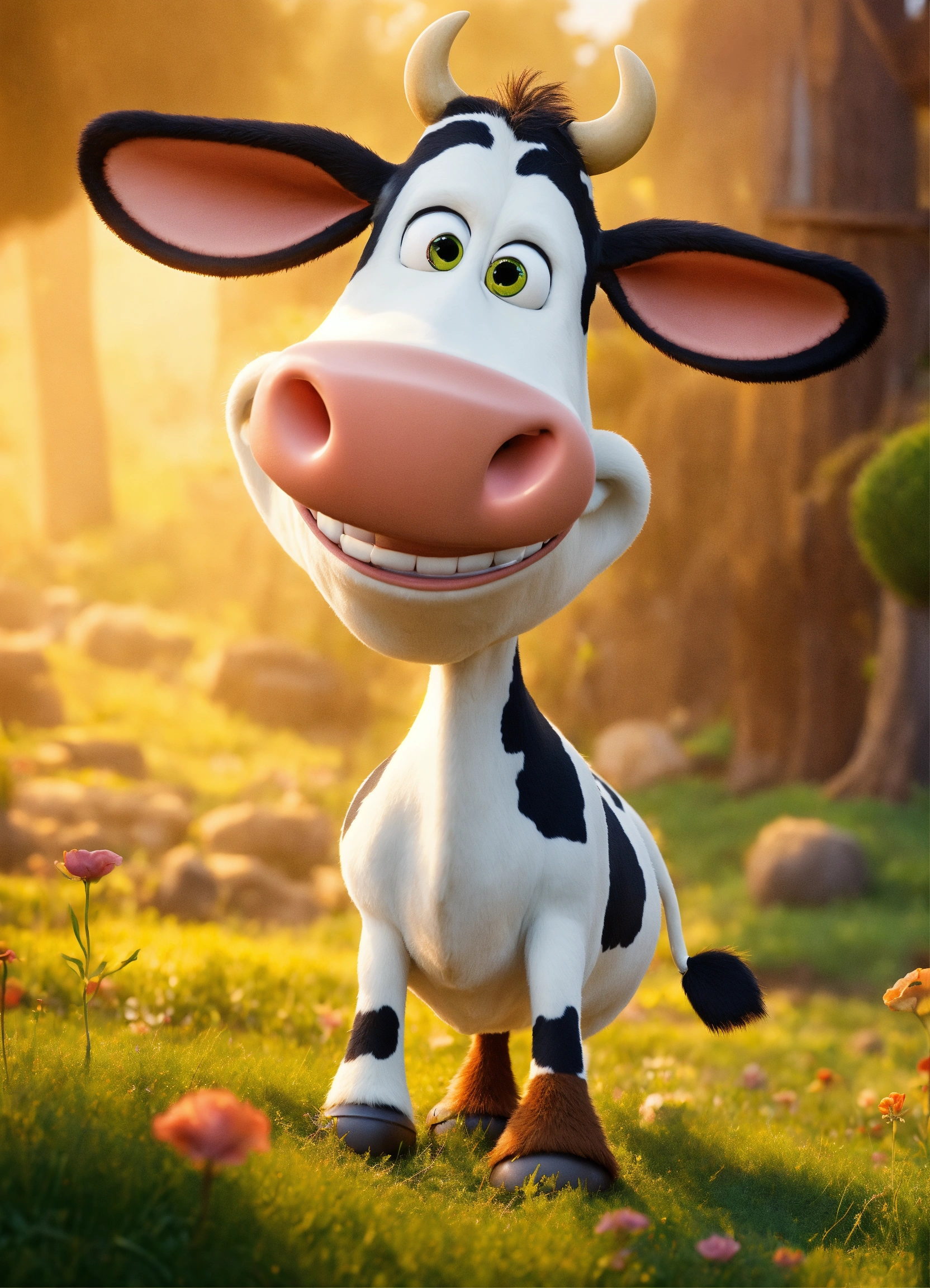 Lexica - Pixar Animation charachters cow