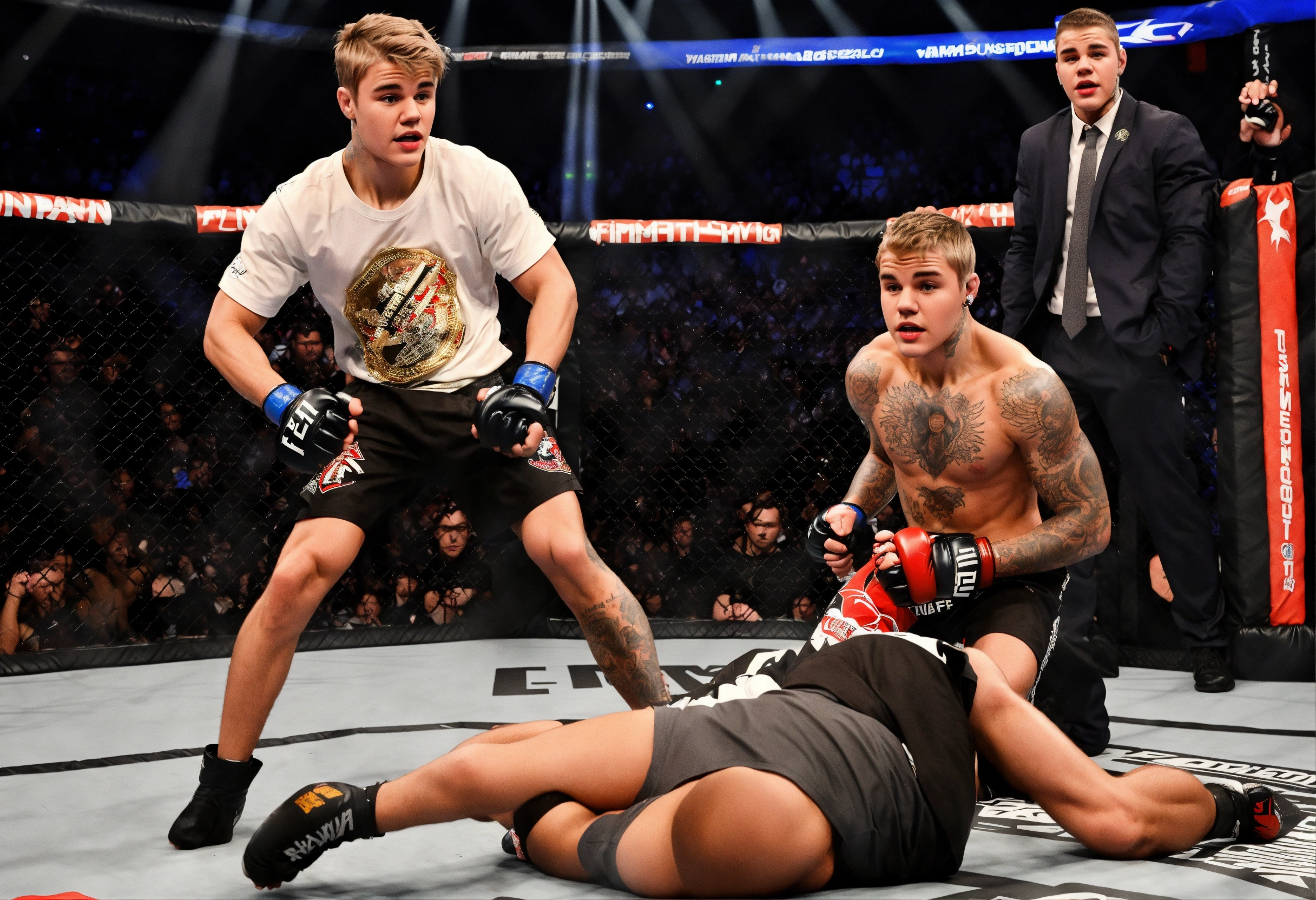 Lexica - Justin bieber as an mma fighter
