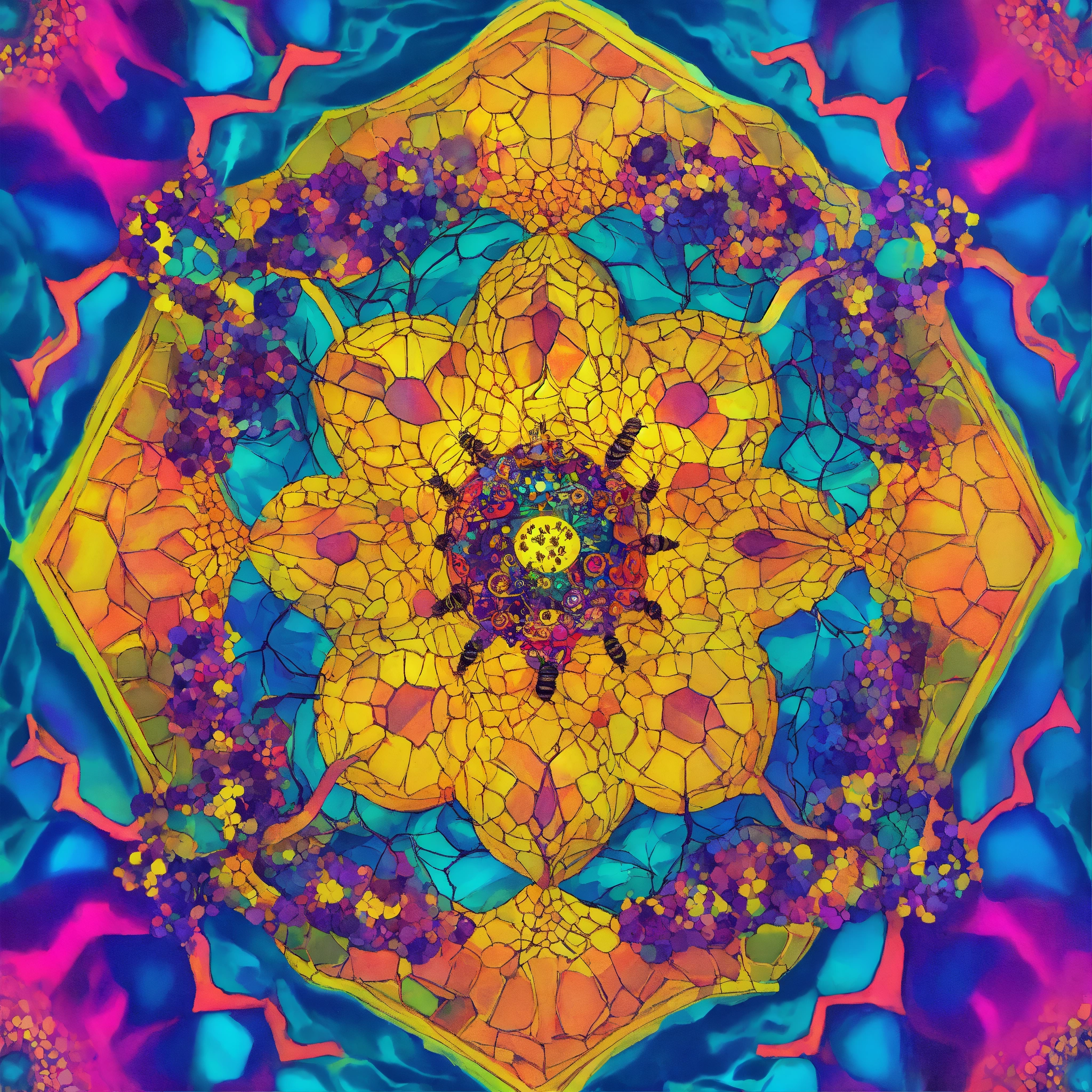 Lexica - Electric psychedelic bee hive