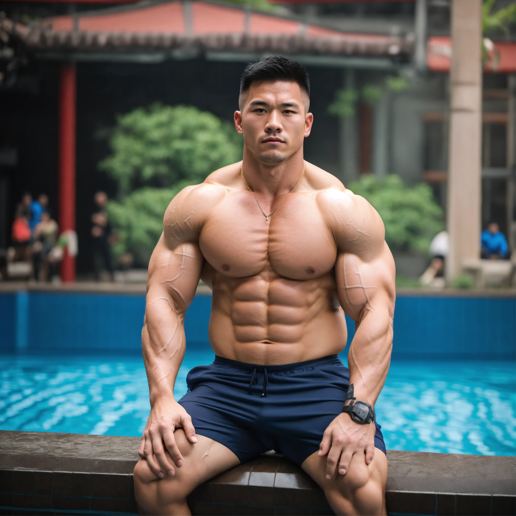 Lexica - 30-year-old man with big muscles, big bodybuilder, body like a ...