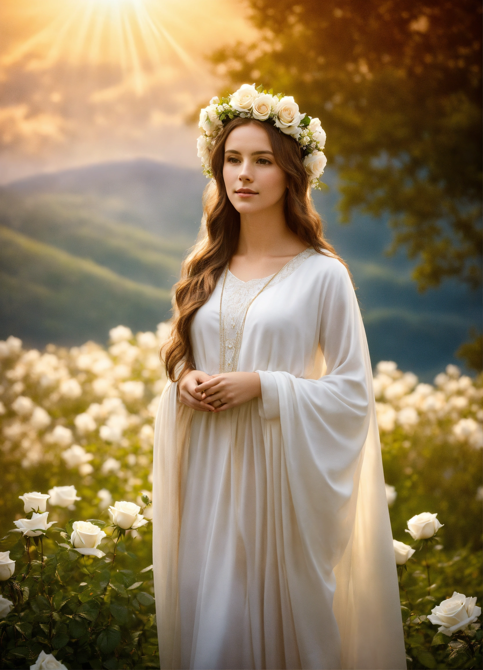 Lexica - Majestic image 0f Virgin Mary, mother of Christ, Extremely ...