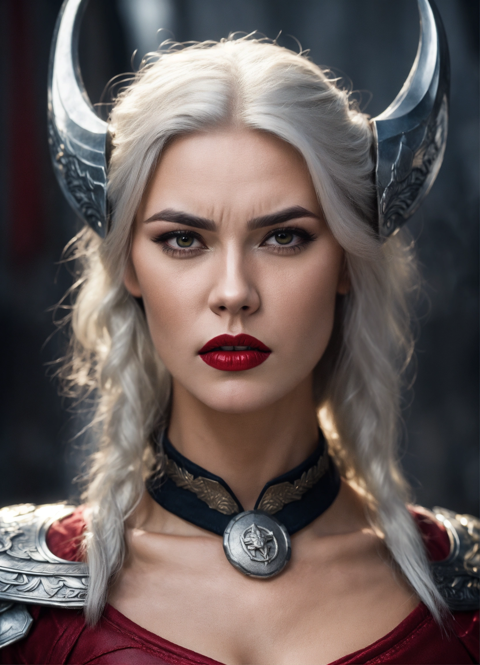 Lexica - Photo quality portrait of emilia page Norse Valkyrie with high ...