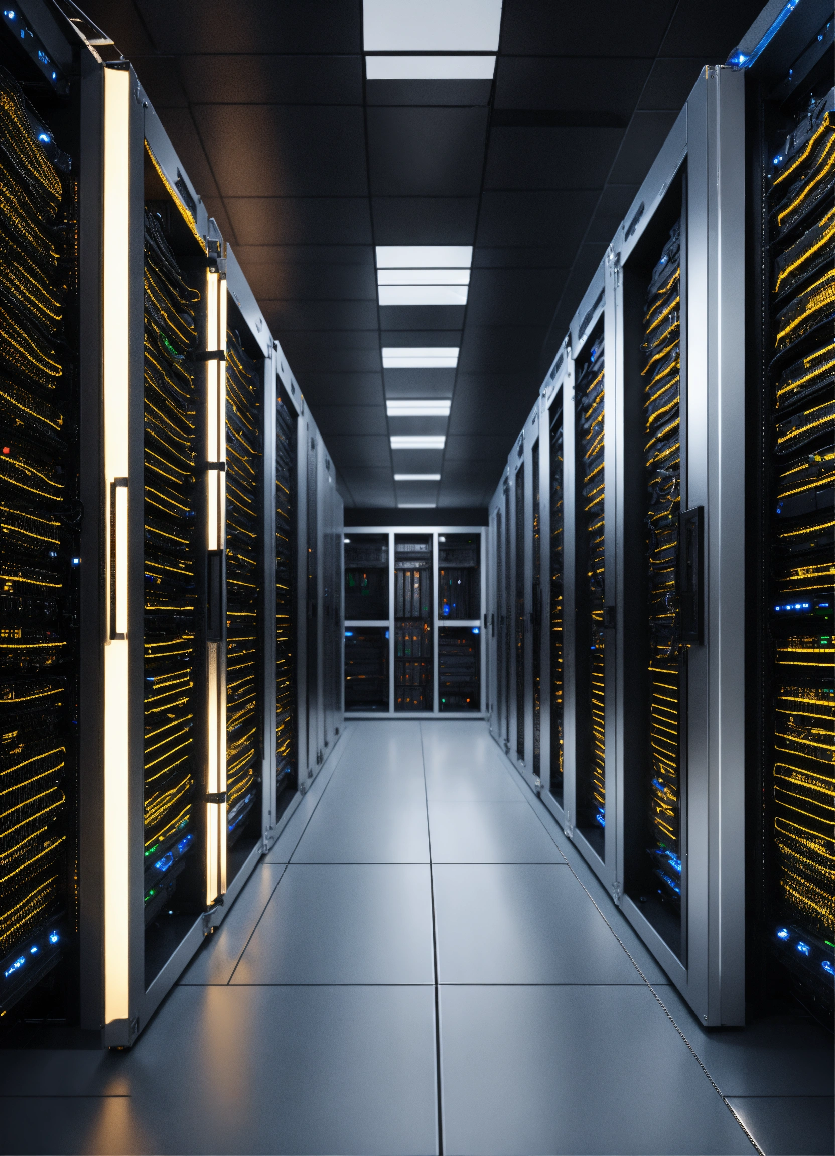 Lexica - Photo realistic, immaculate server room with 8K