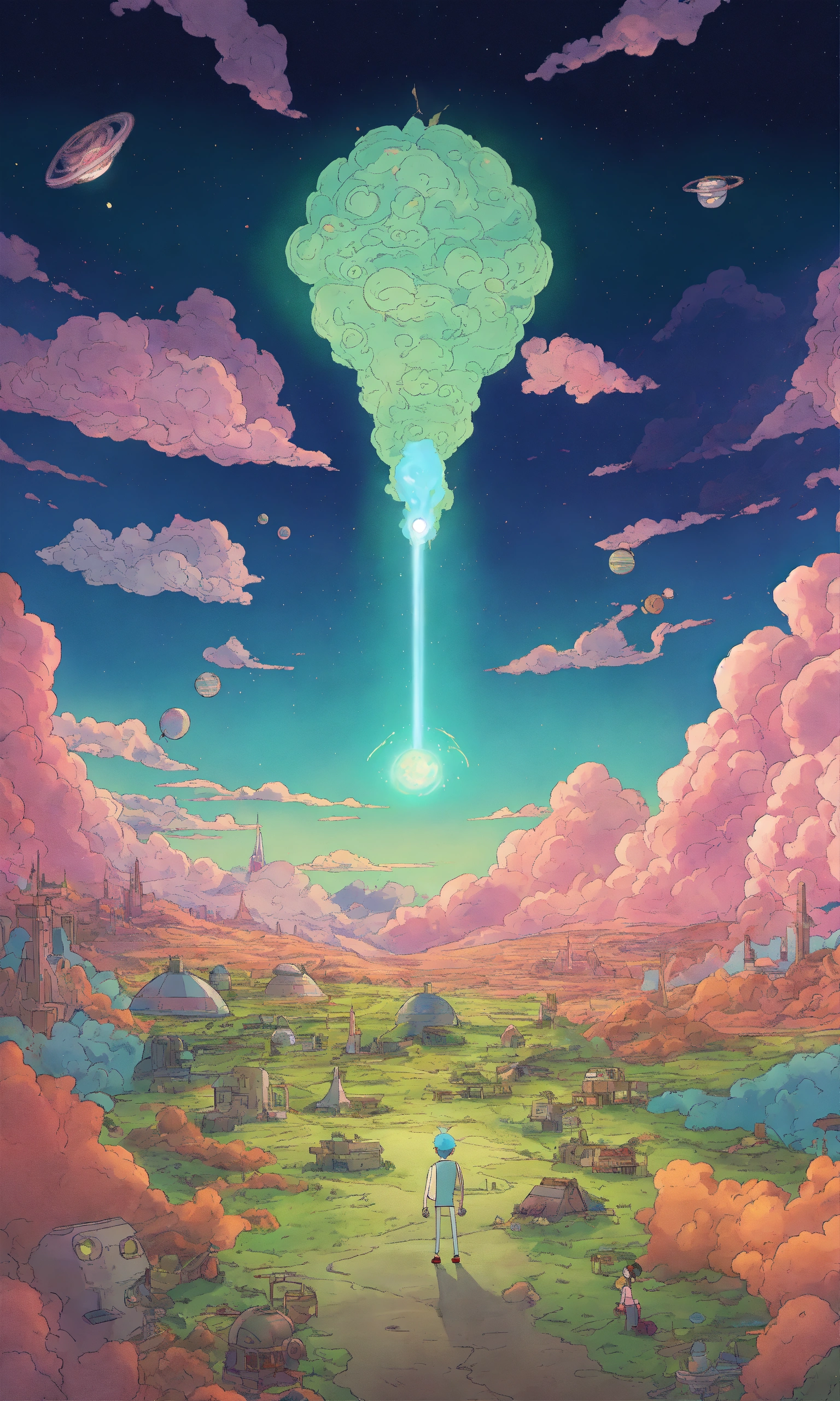 Lexica - Représente le nuage de gaz extraterrestre de la serie Rick et ...