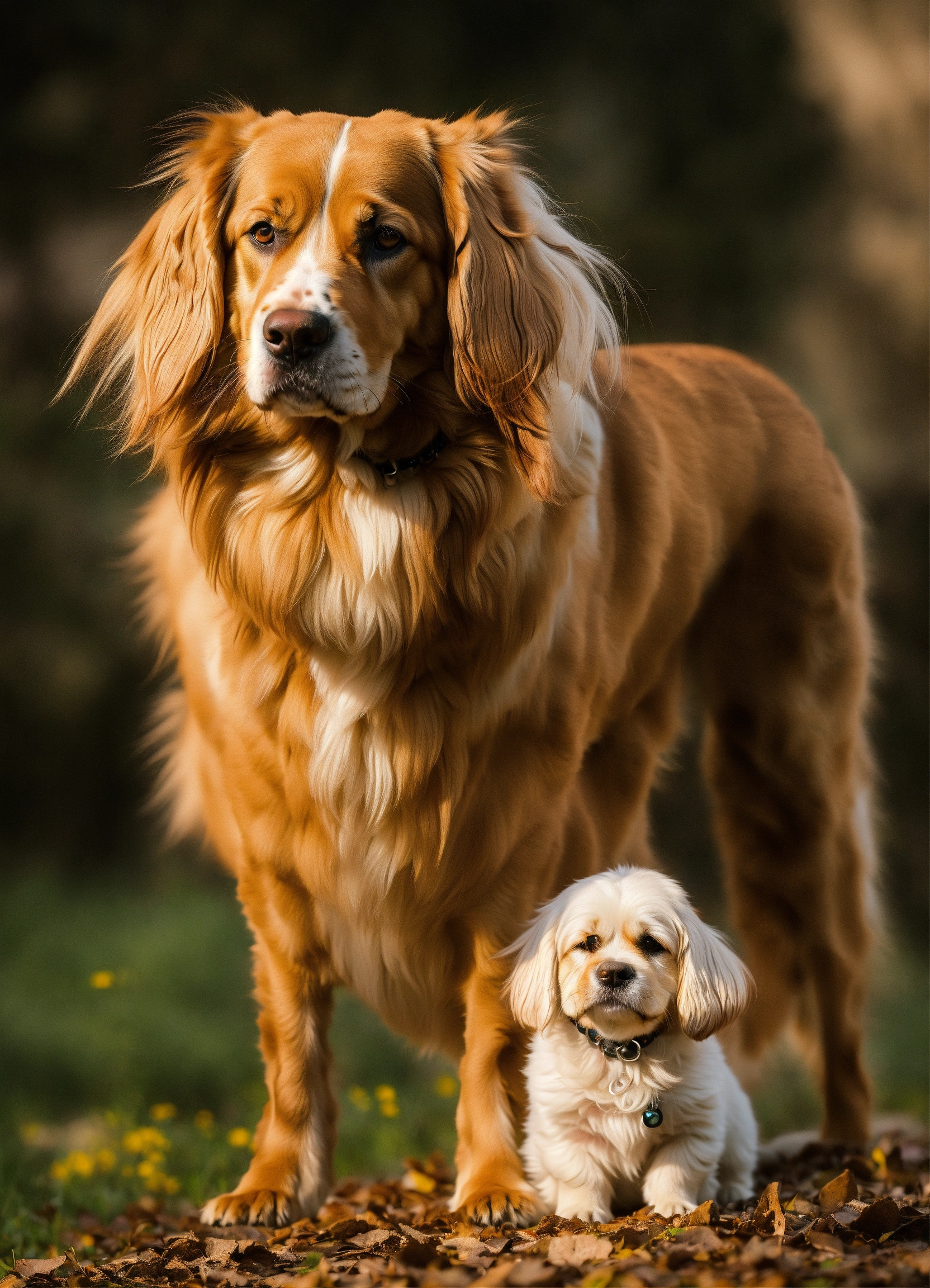 Lexica - Comparison between two dogs. One small and one very big. The ...