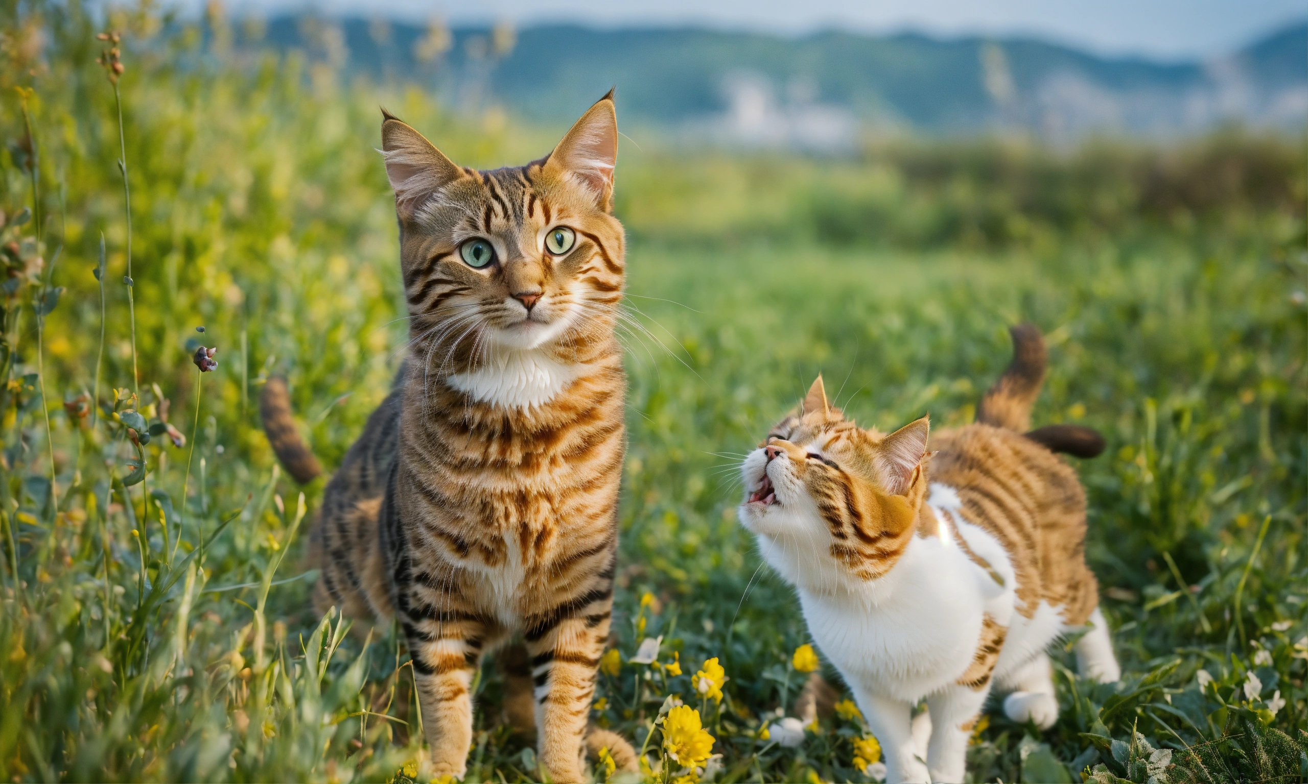 Lexica - Several cats playing around