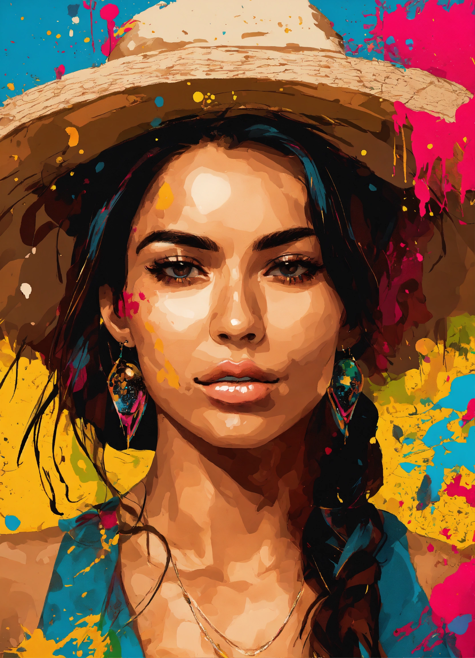 Lexica - Beautiful Latina woman vector style 8k calligraffiti with ...