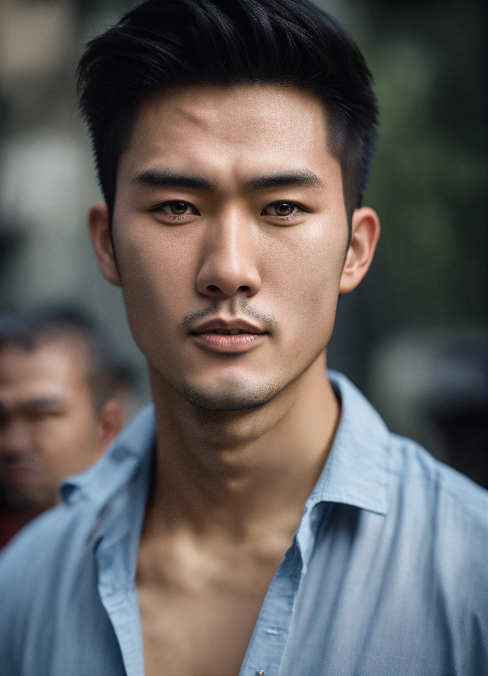 Lexica - A handsome asain man