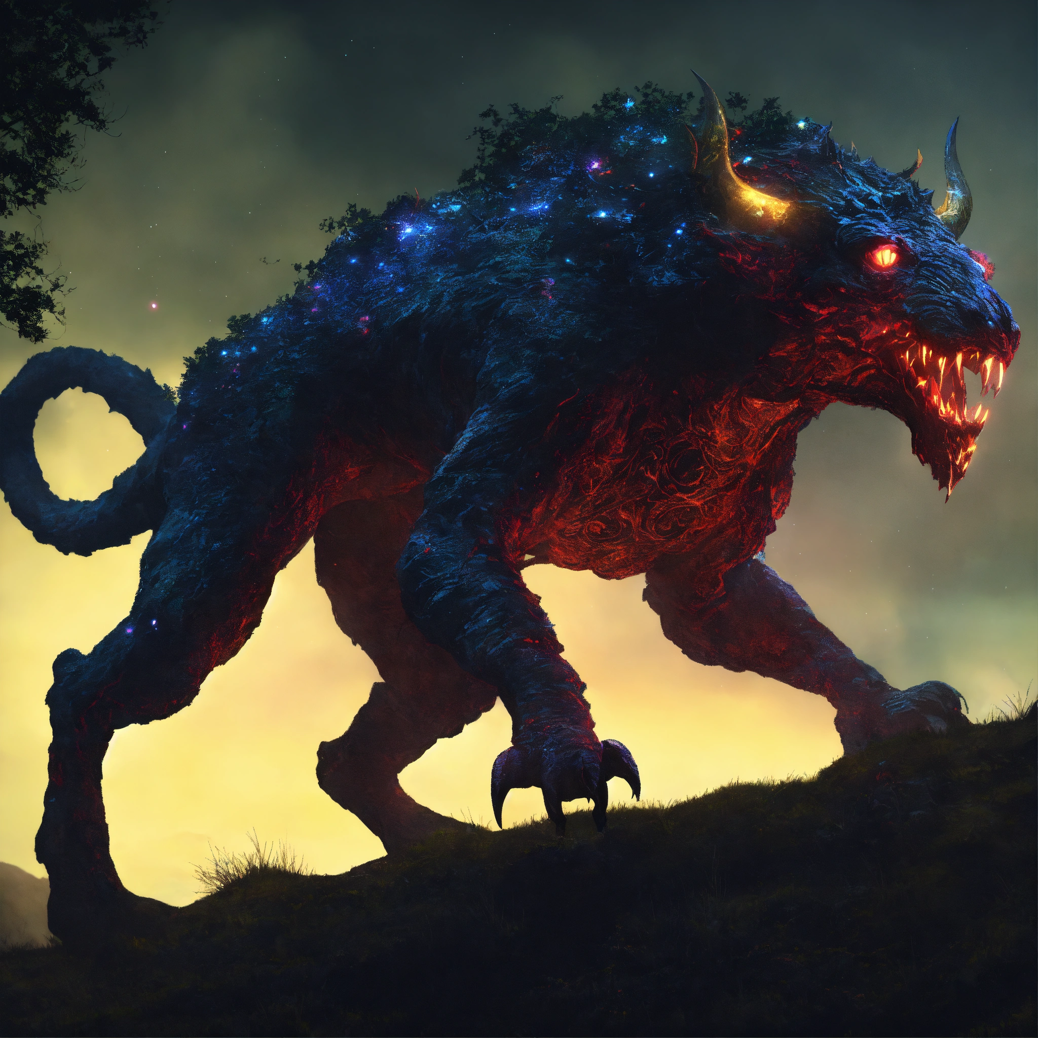 Lexica - A fantasy humanoid creature that roams the hills at night ...