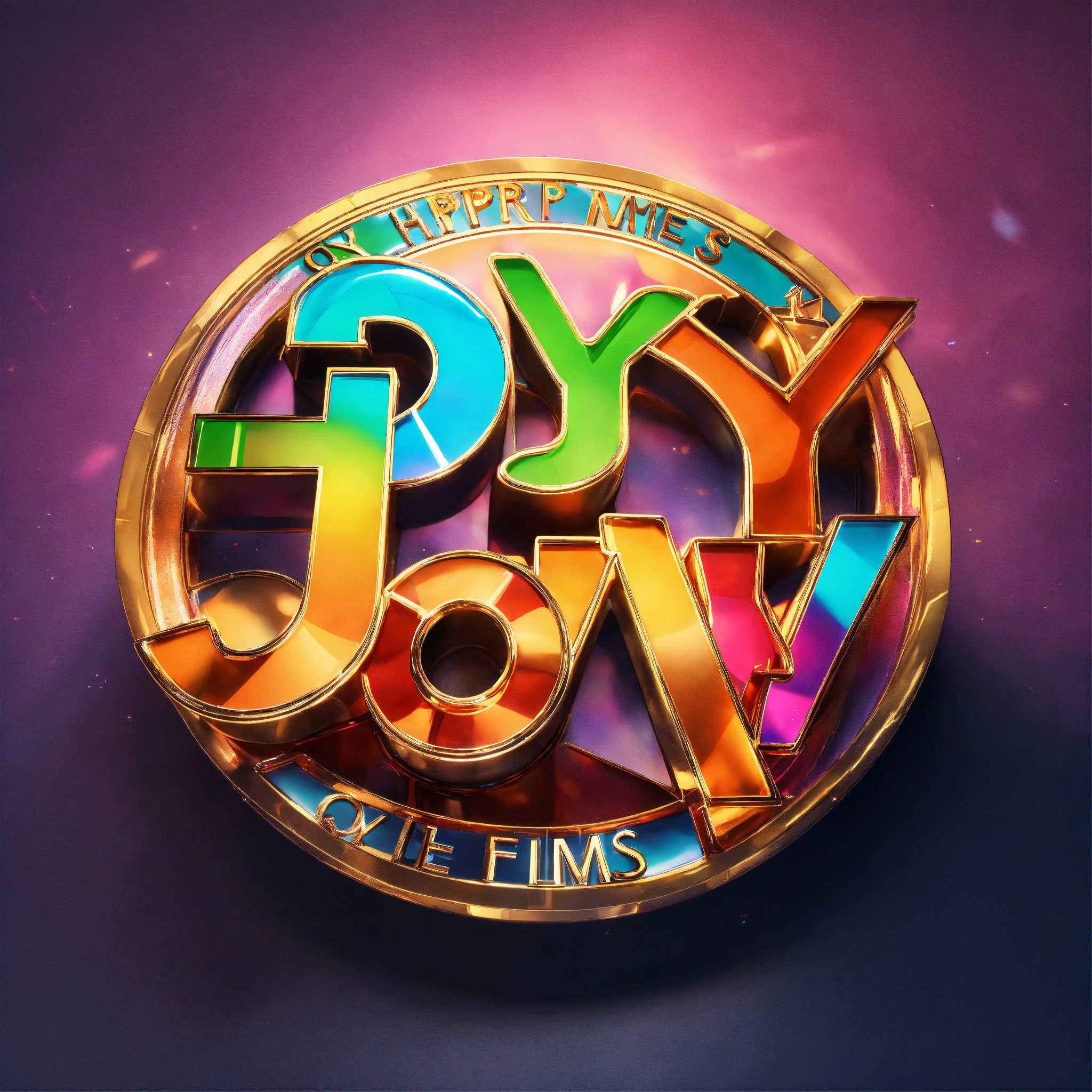 Lexica - Movie production logo design, logo text as " Joy films ", 3d ...