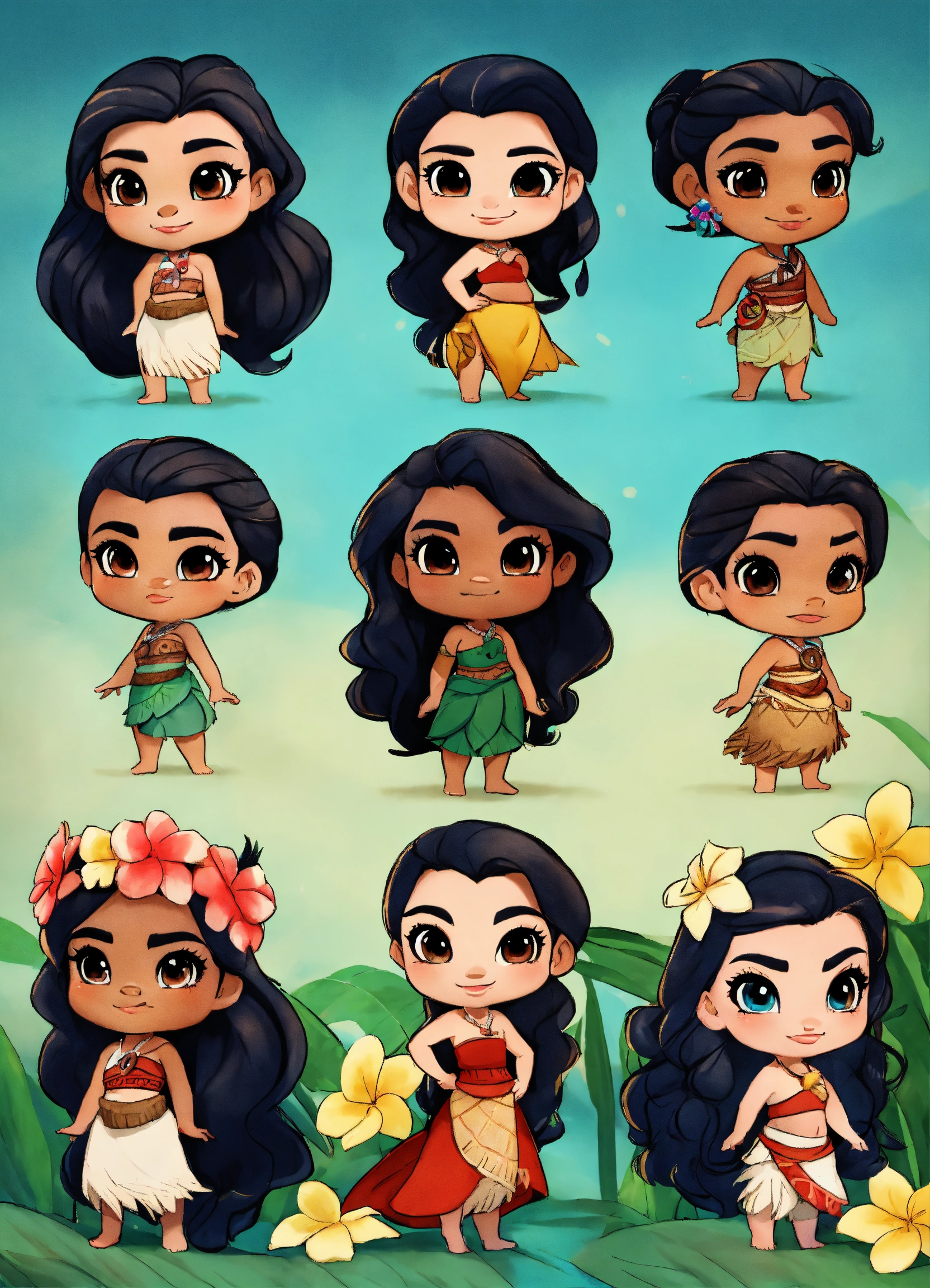 Lexica - Disney Moana in chibi style