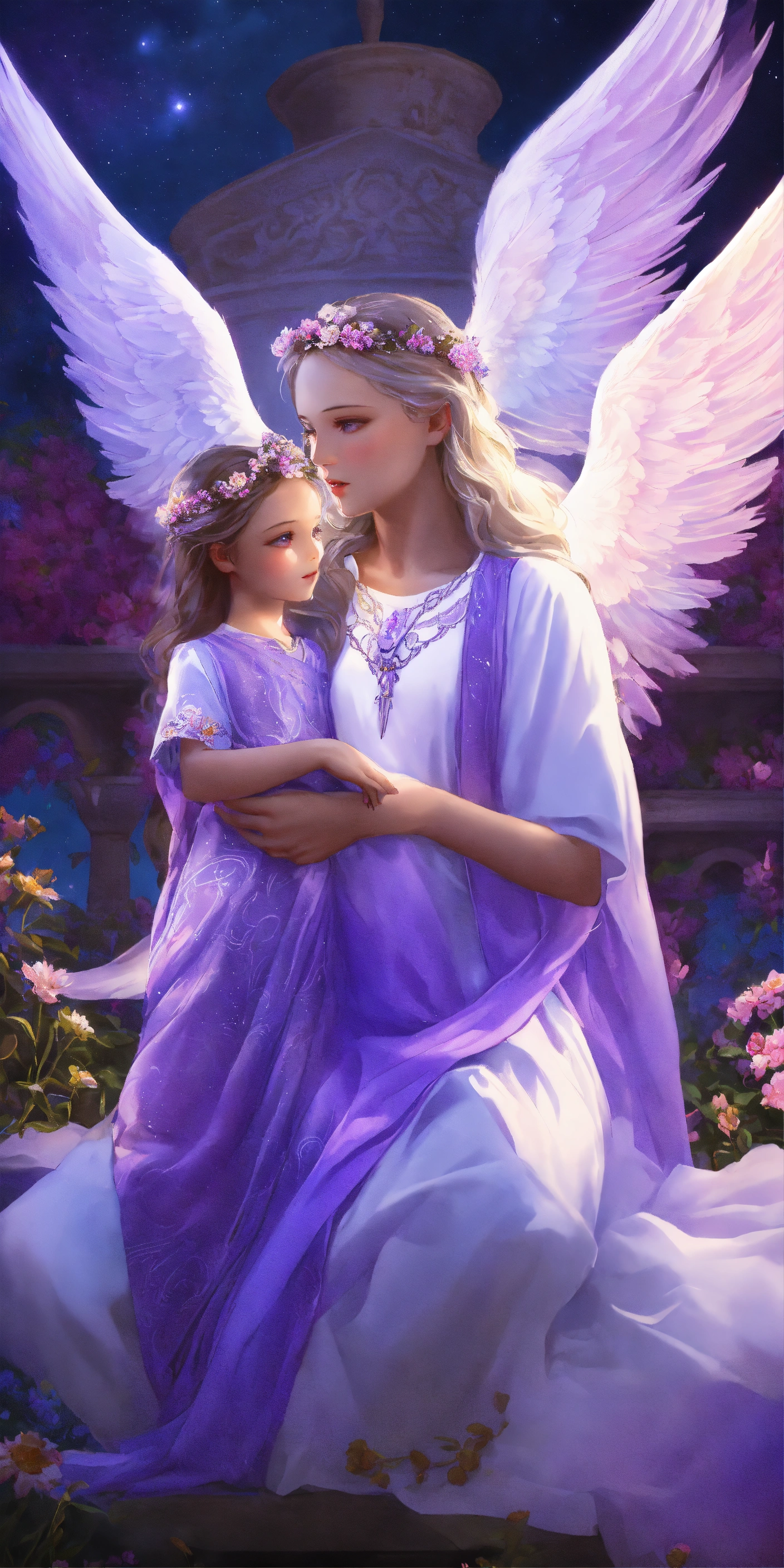 Lexica - 2 Guardian Angels, one is a boy and the other angel is a 7 ...