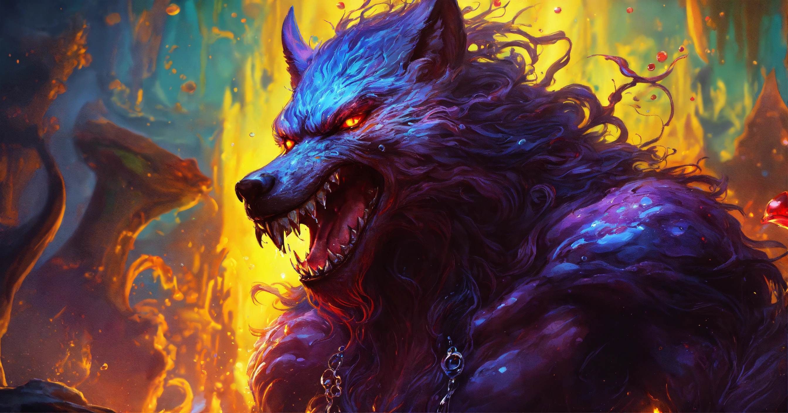 Lexica - Splash art, a quirky liquid portrait of a hauntingly beautiful ...