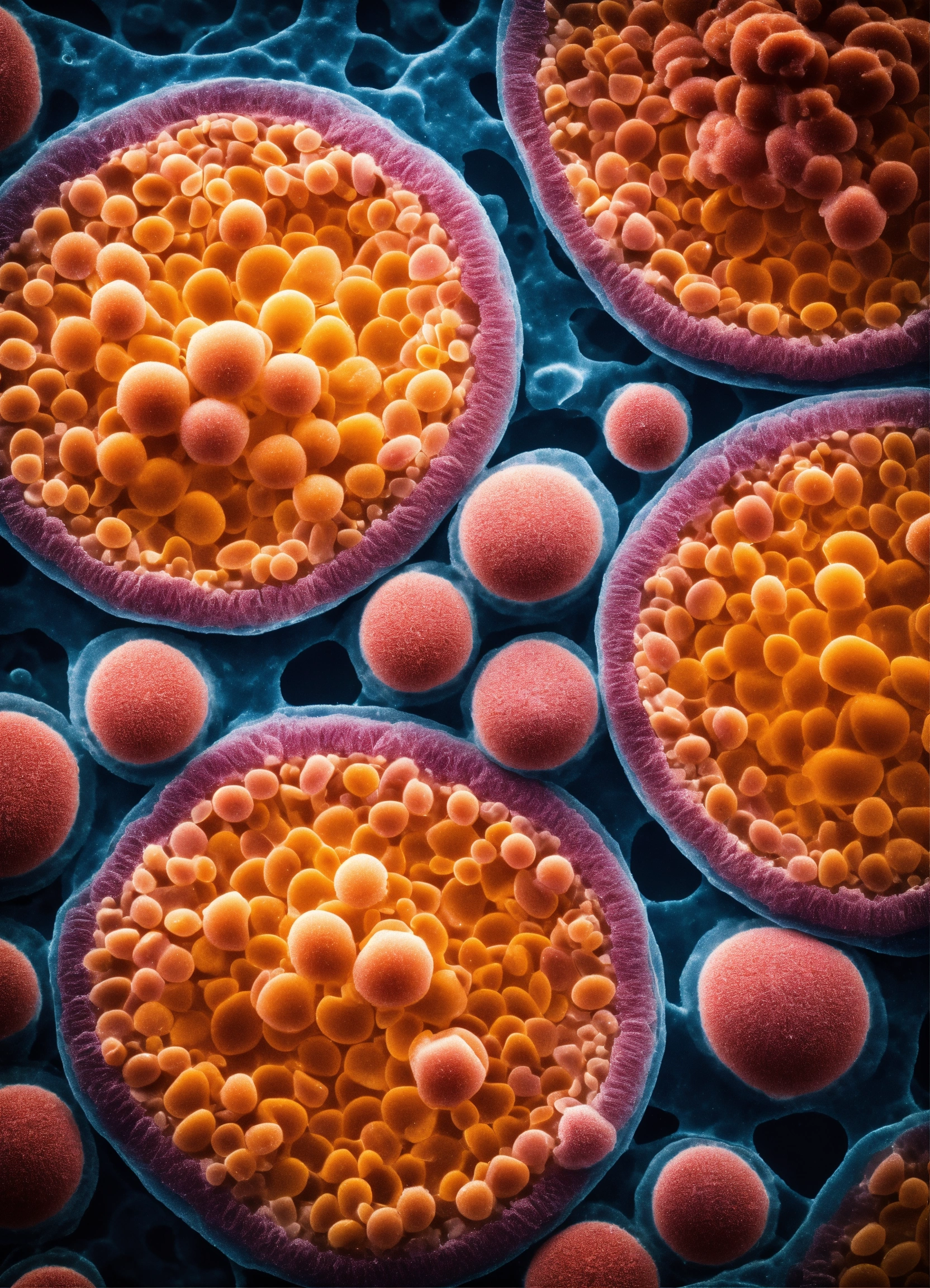 Lexica - Photo of eukaryotic cells seen through a microscope