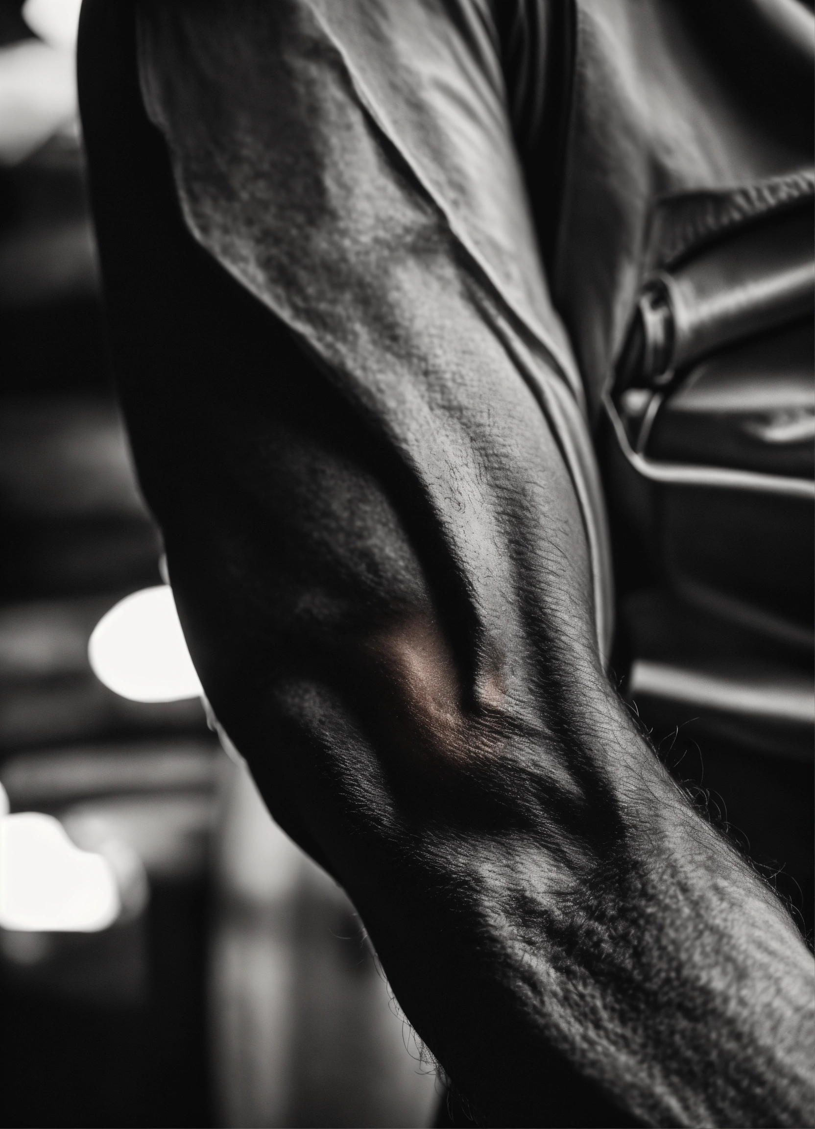 Lexica - Closeup photograph of human man forearm