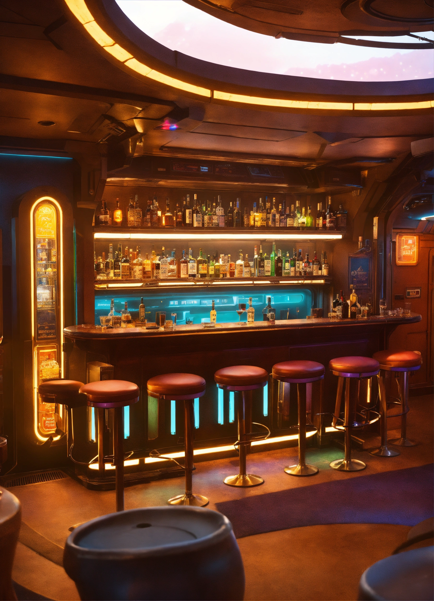 Lexica - The bar on the intergalactic station is a mix of old tavern ...