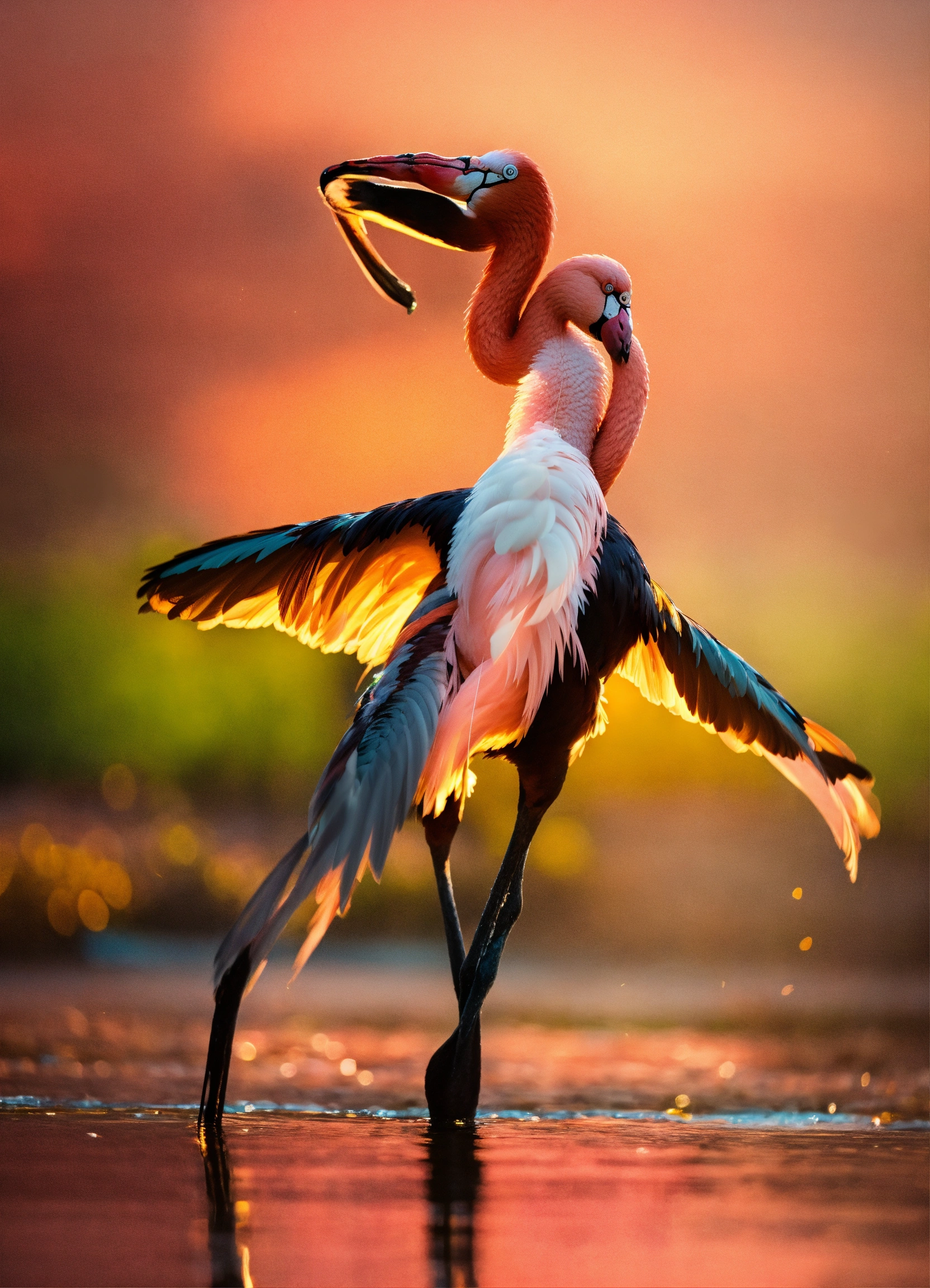 Lexica - Dancing flamingo