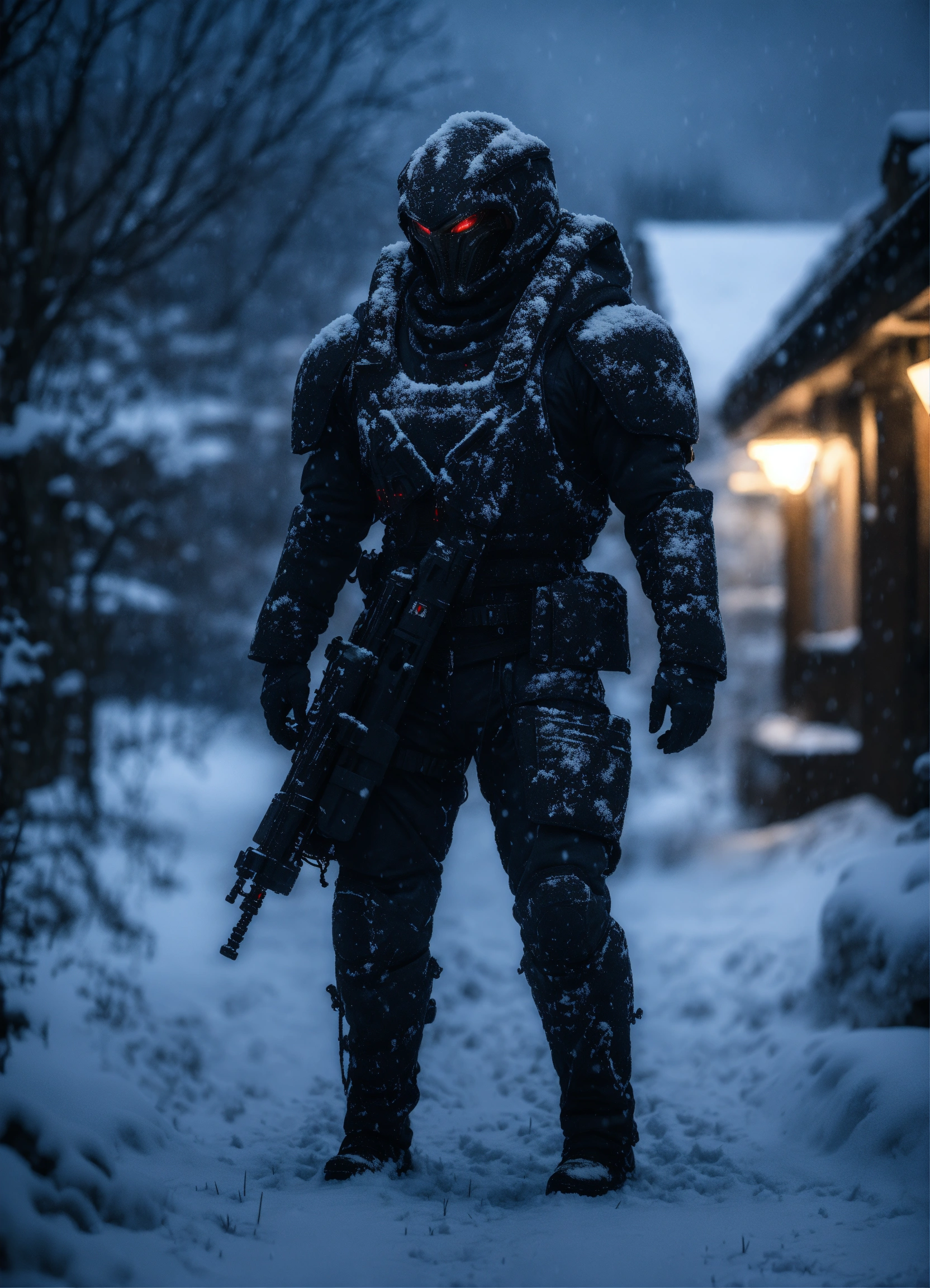 Lexica - A alien soldier monster , full body portrait in a lanscape ...