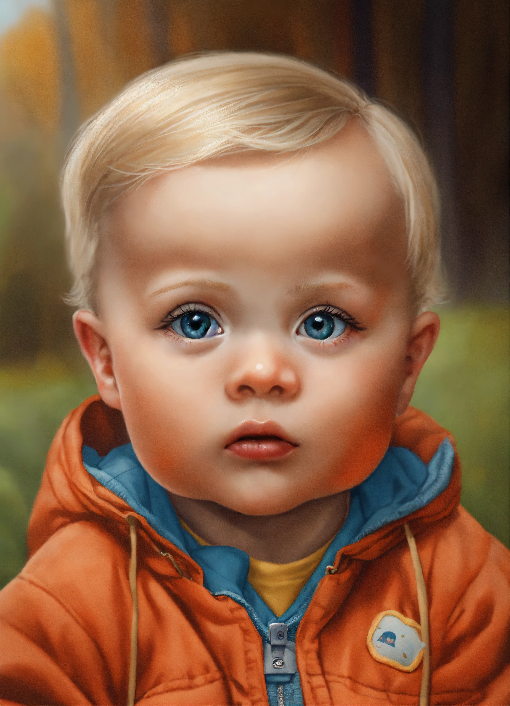 Lexica - Erling haaland cute baby cartoon realist big eyes