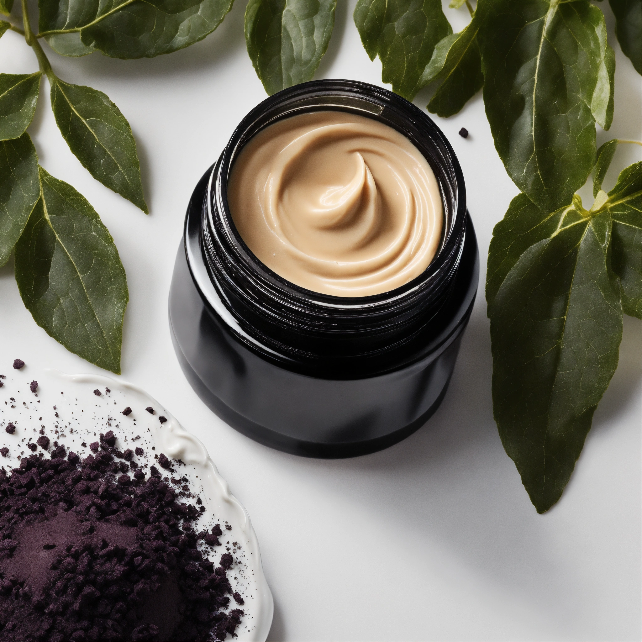 Lexica - Design an image highlighting a face cream, prominently placed ...