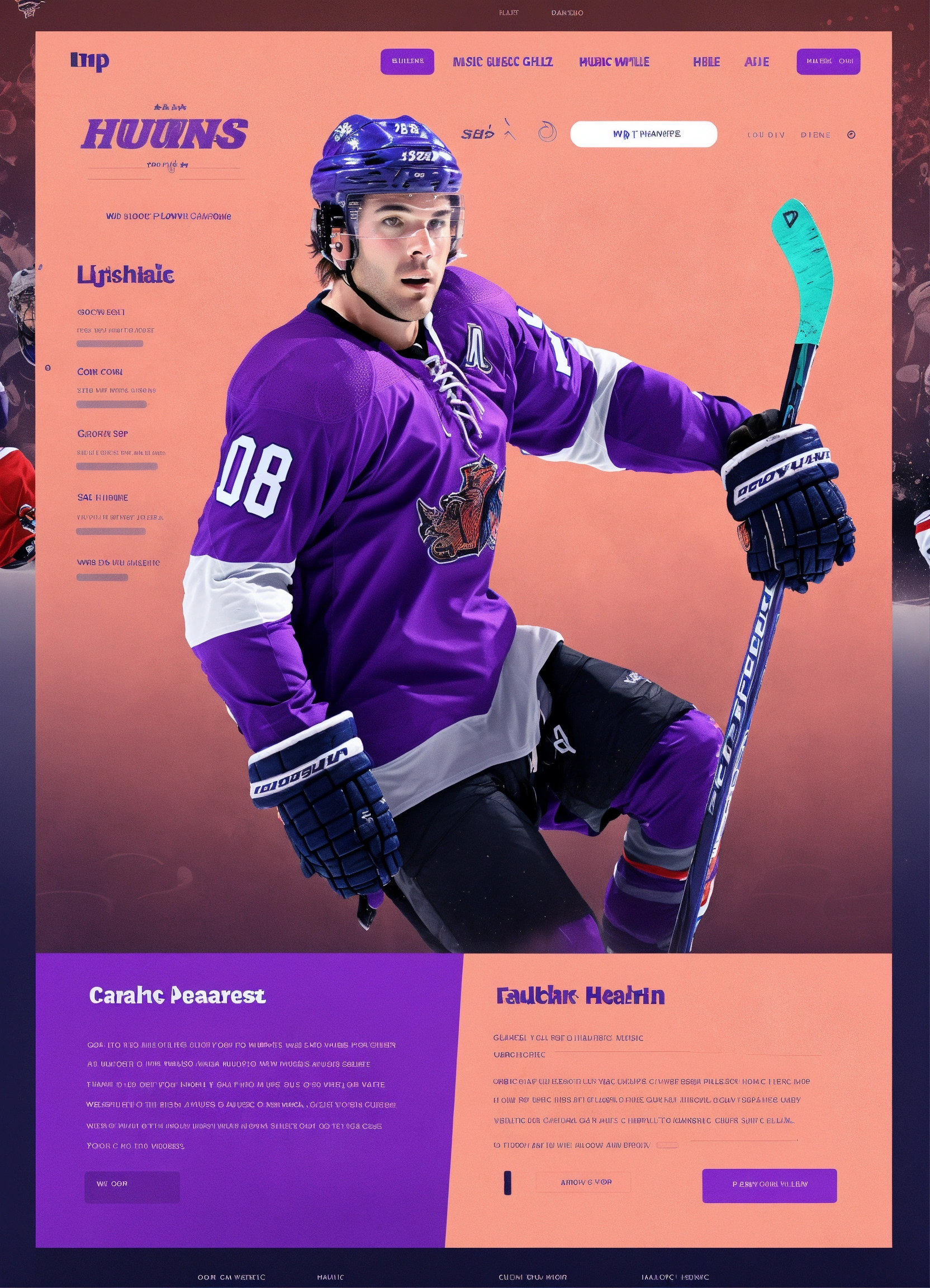 Lexica - Website design dedicated to music playlists of famous hockey ...