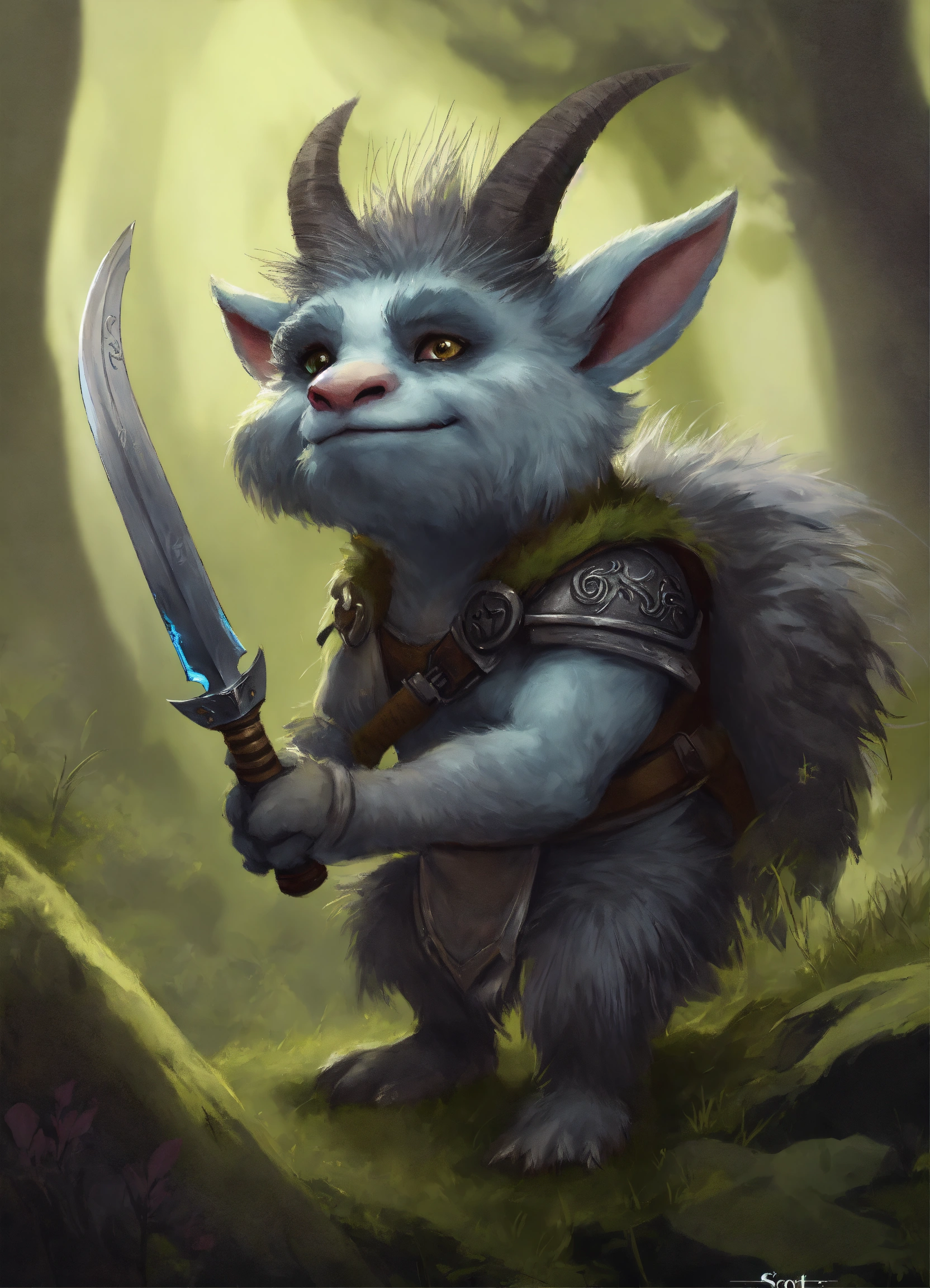 Lexica - Digital painting, illustration, creature concept art, a kind ...