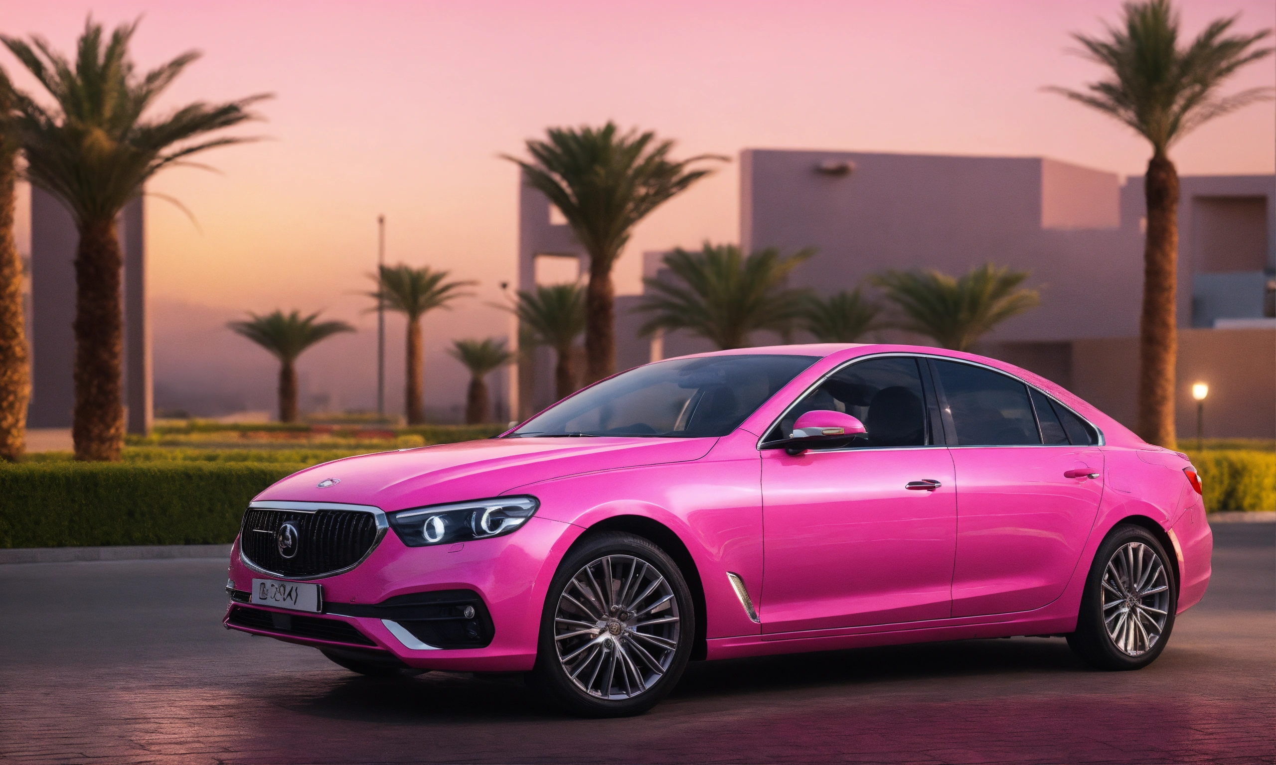 Lexica - Saudi woman, driver, in pink car, photo-realistic, 8K, high ...