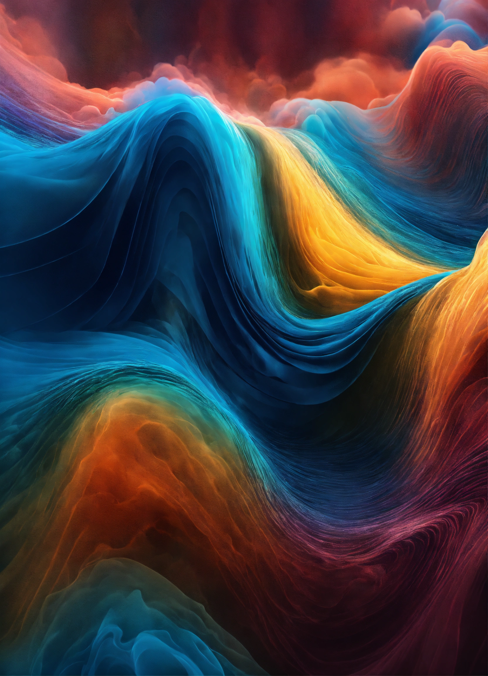 Lexica - Multicolor vibration waves, fantasy, beautiful, abstract ...
