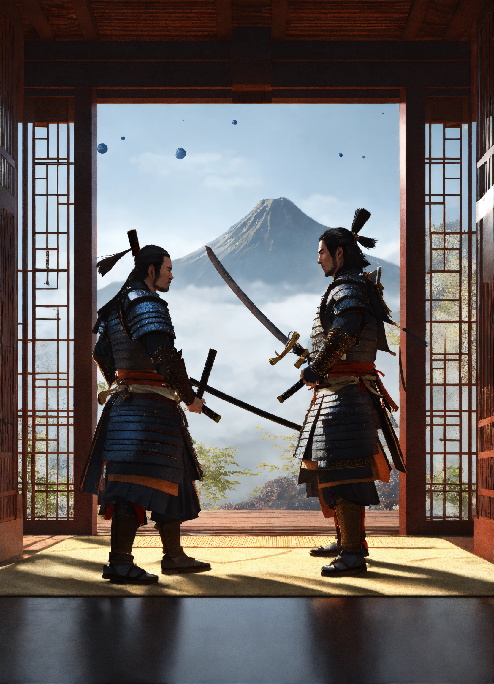Lexica - A samurai meeting from different times in history meeting at a ...