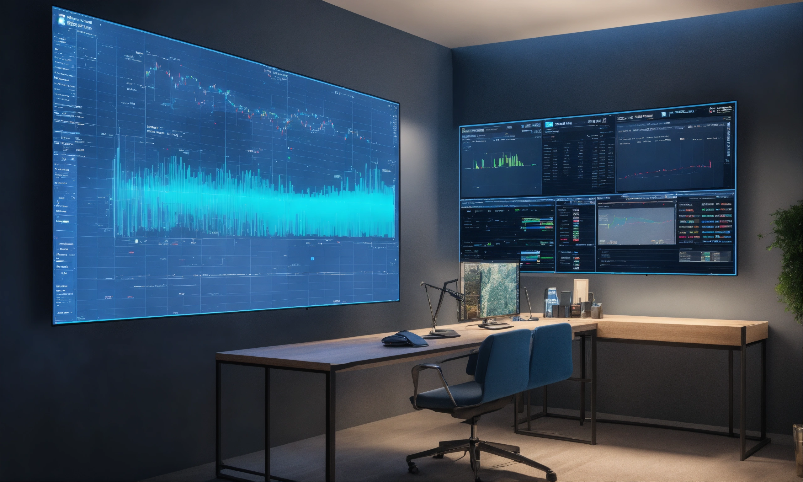 Lexica - Transparent screen with data analyse, blue, 8k, high quality ...
