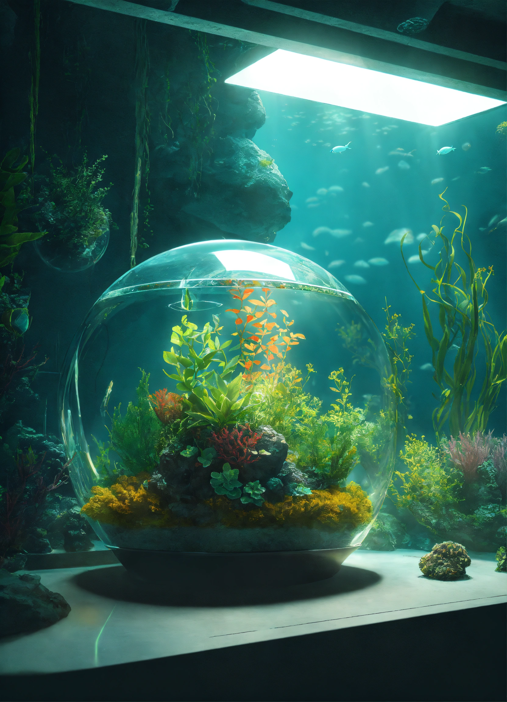 Lexica - Futuristic sci-fi underwater lab, Flat Design, Product-View ...