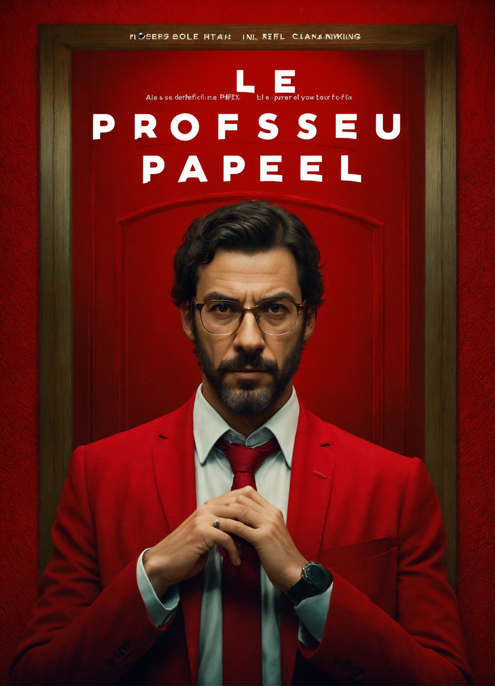 Lexica - Le professeur, casa de papel, netflix, looking at camera