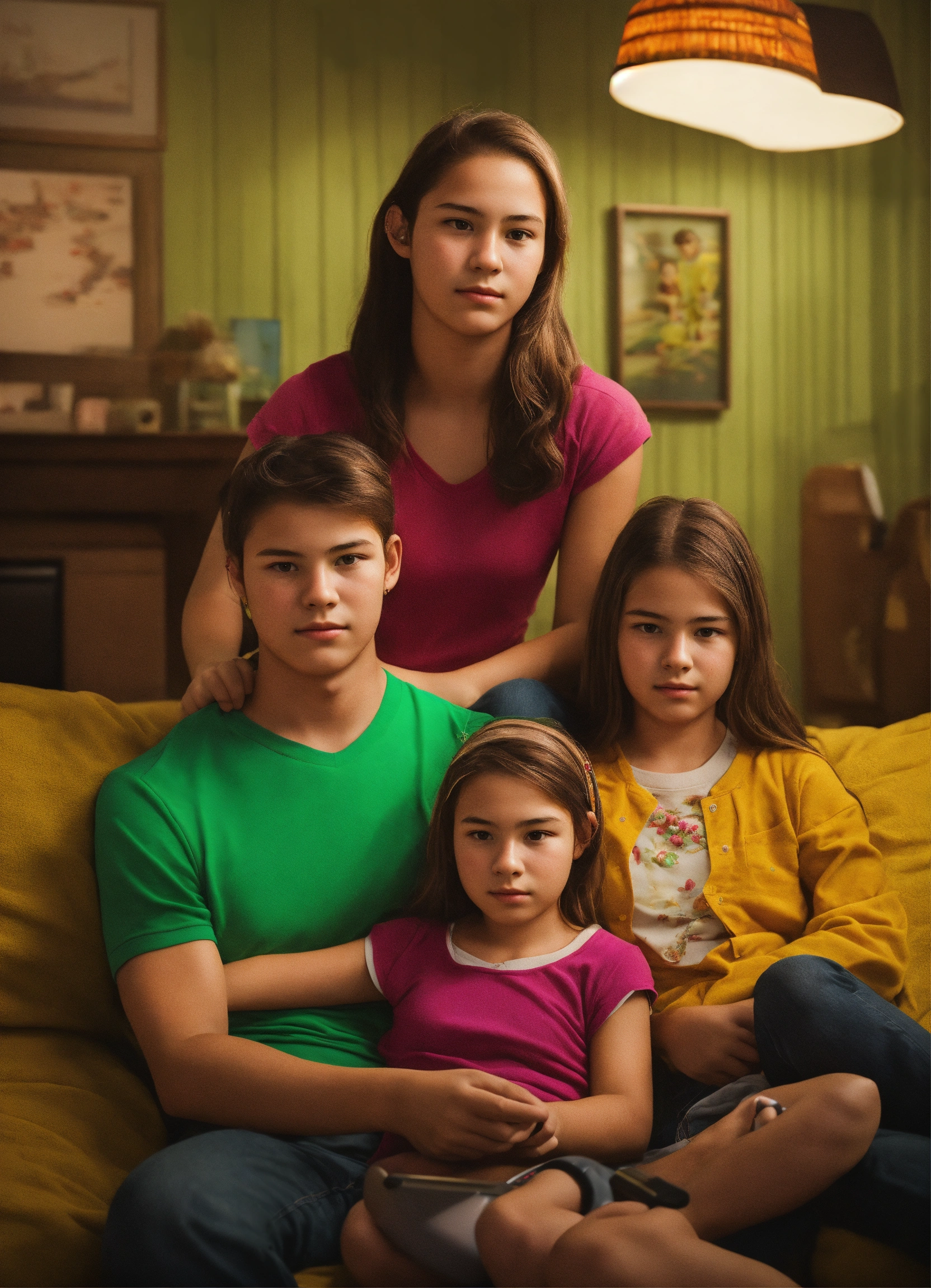 Lexica - "Generate realistic photographs of a family consisting of two ...