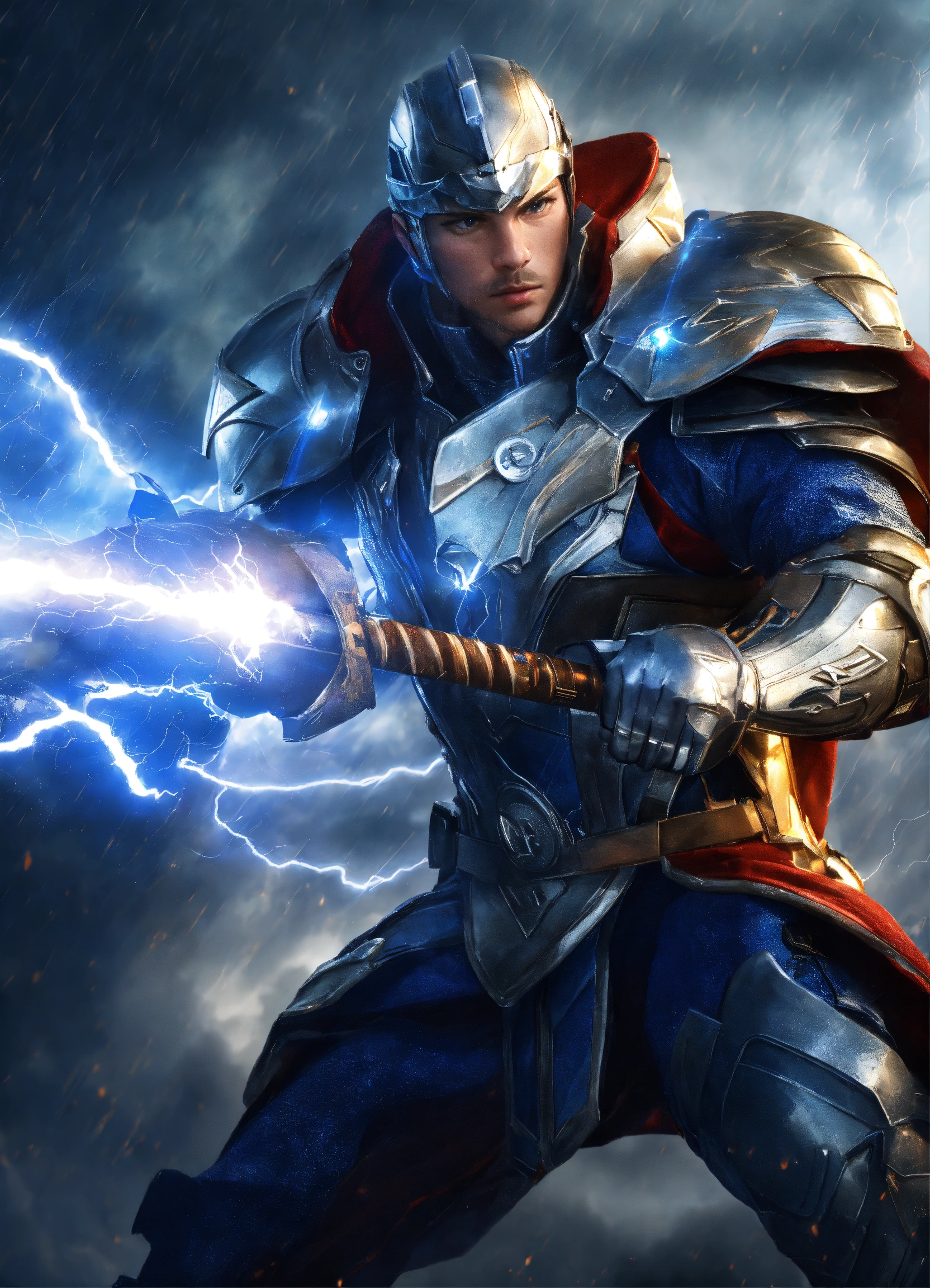 Lexica - Lightning Great Hammer , Weapon , Blue and Silver , lightning ...