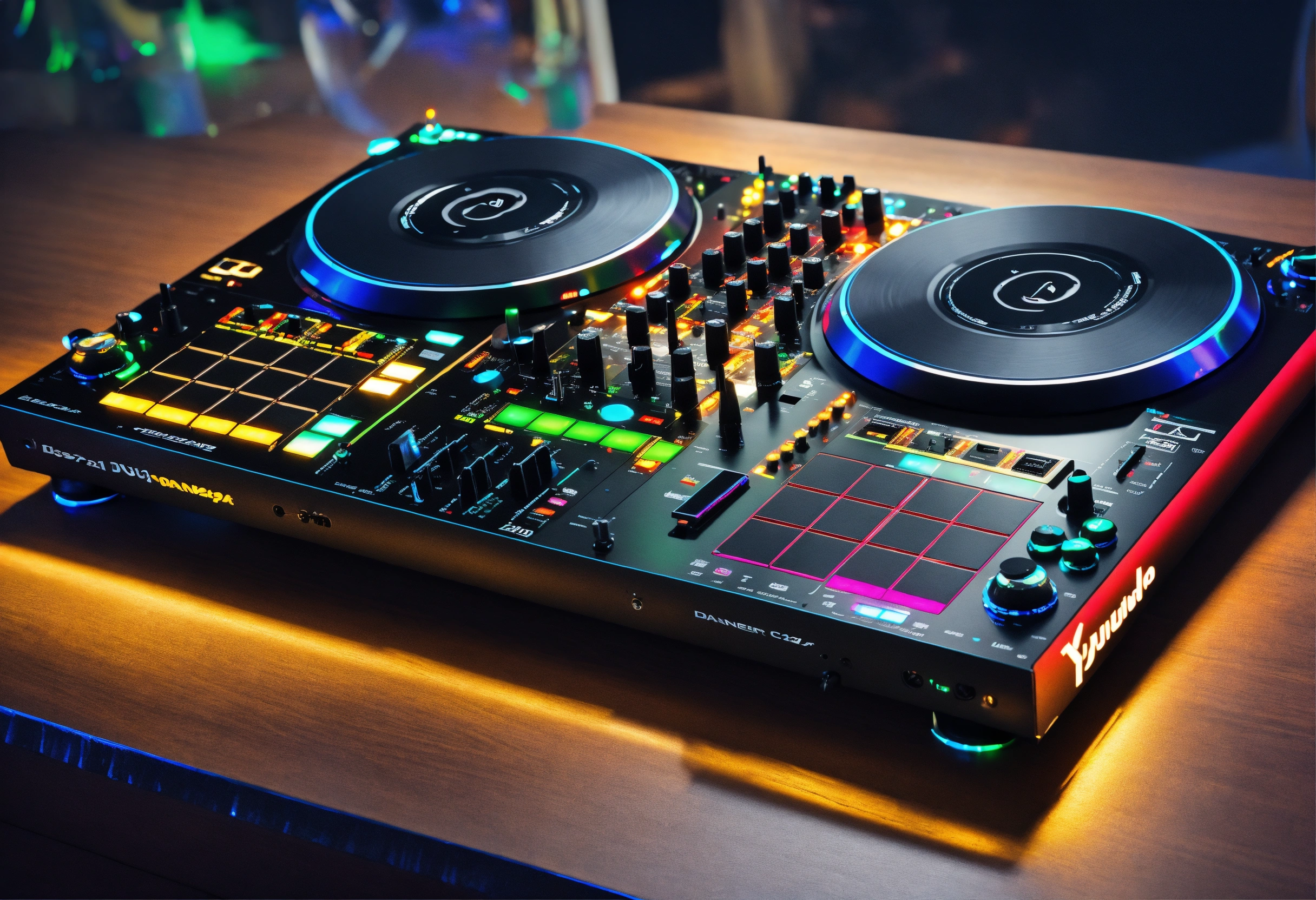 Lexica - Crea una imagen de una ddj 2000 de pionner, realista, para un ...