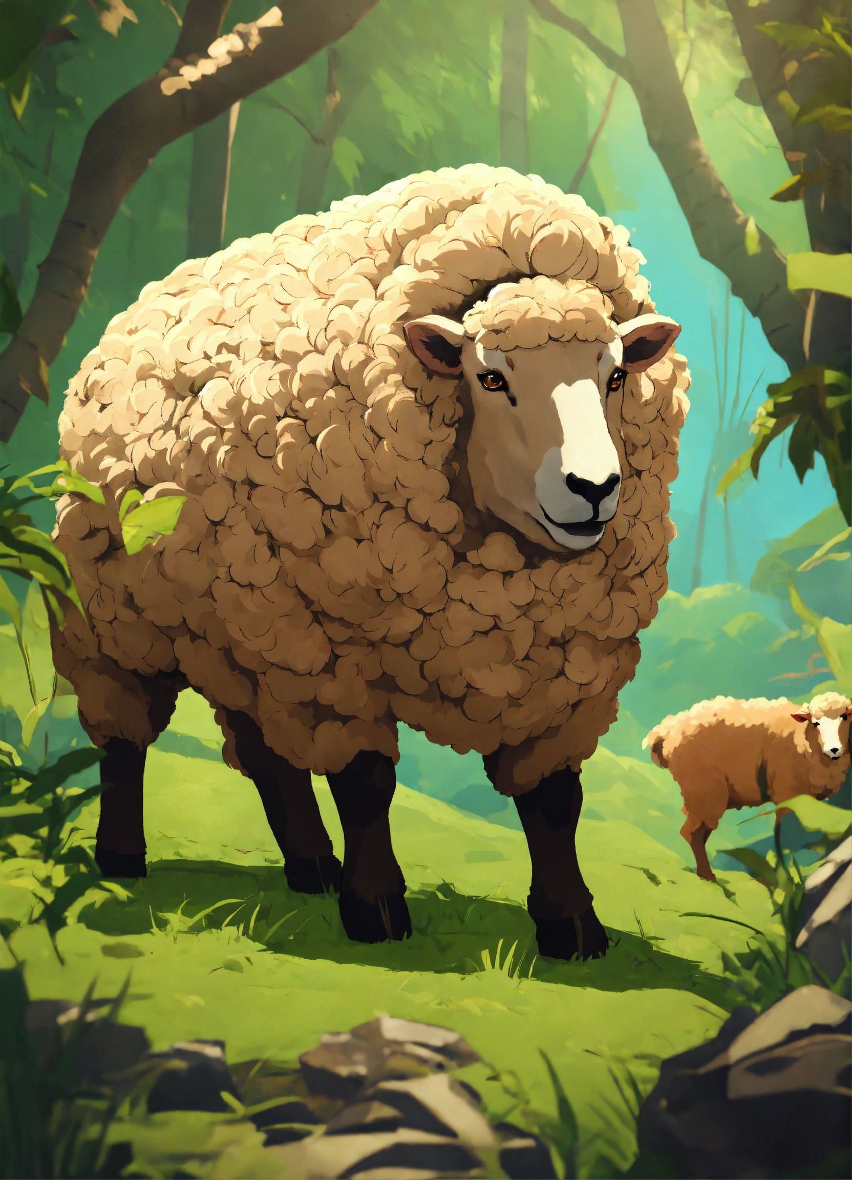 Lexica - Bearr attack sheep animation jungle