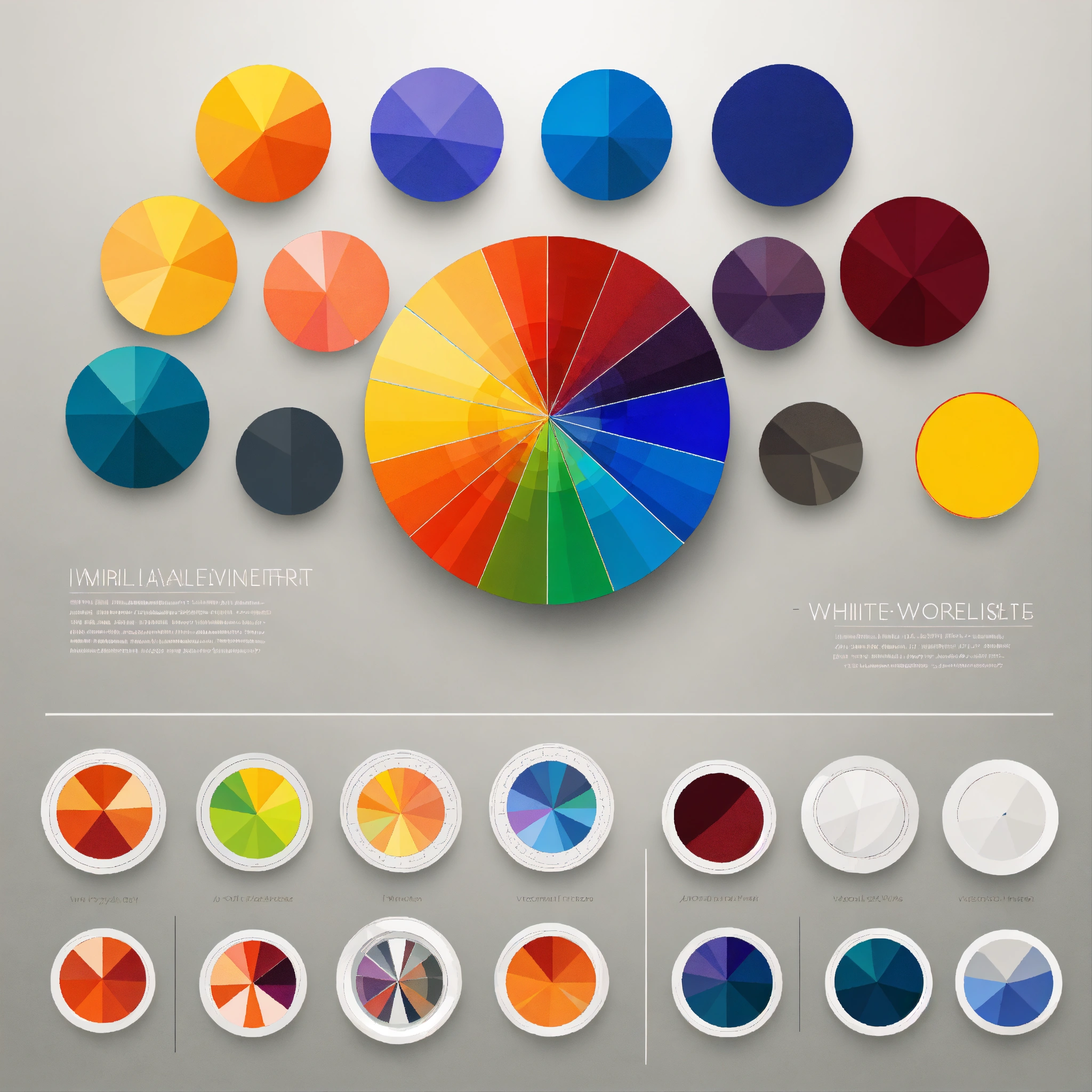 Lexica - A SIMPLE conventional color-wheel in 'white background' in ...