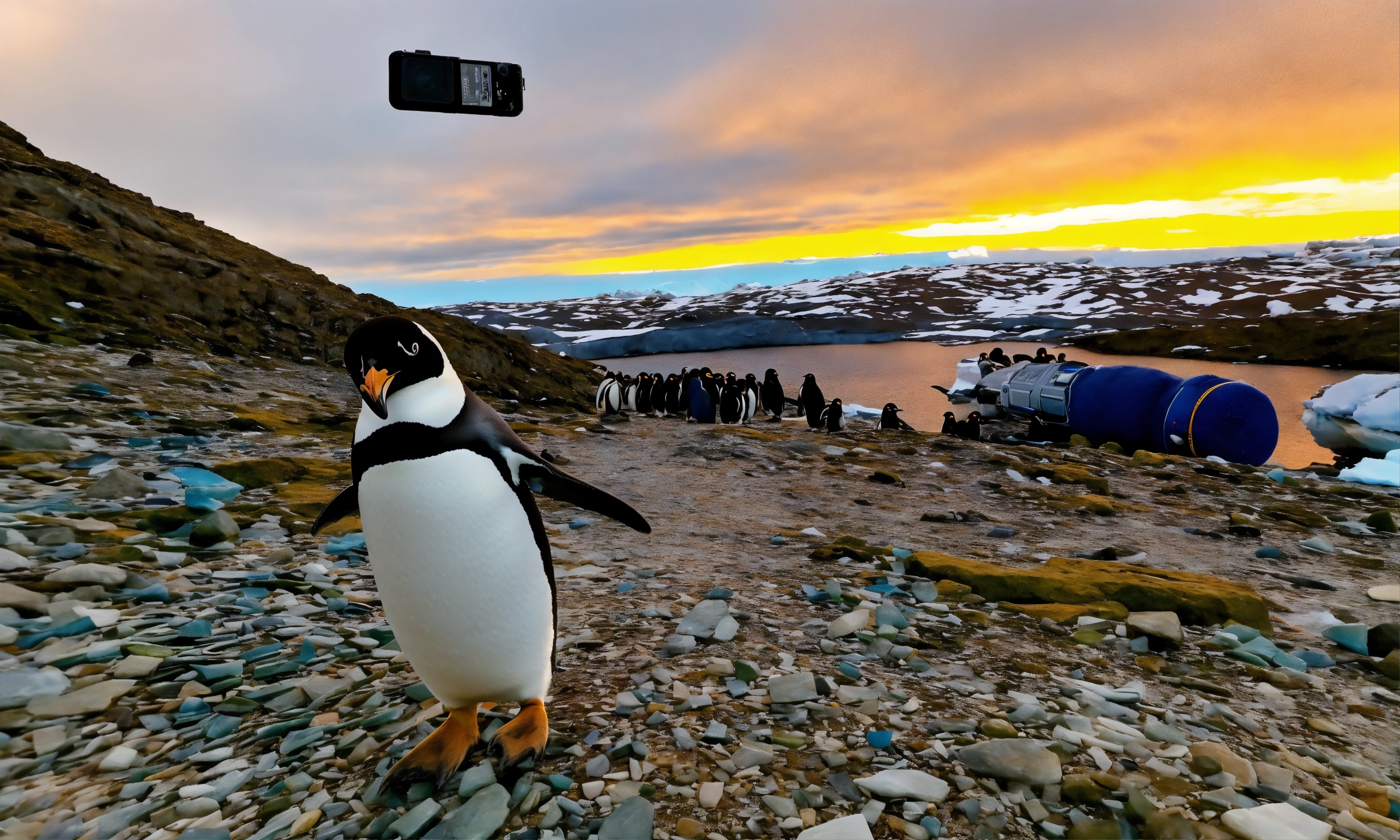 Lexica - In a surprising twist, a penguin in Antarctica was caught on ...