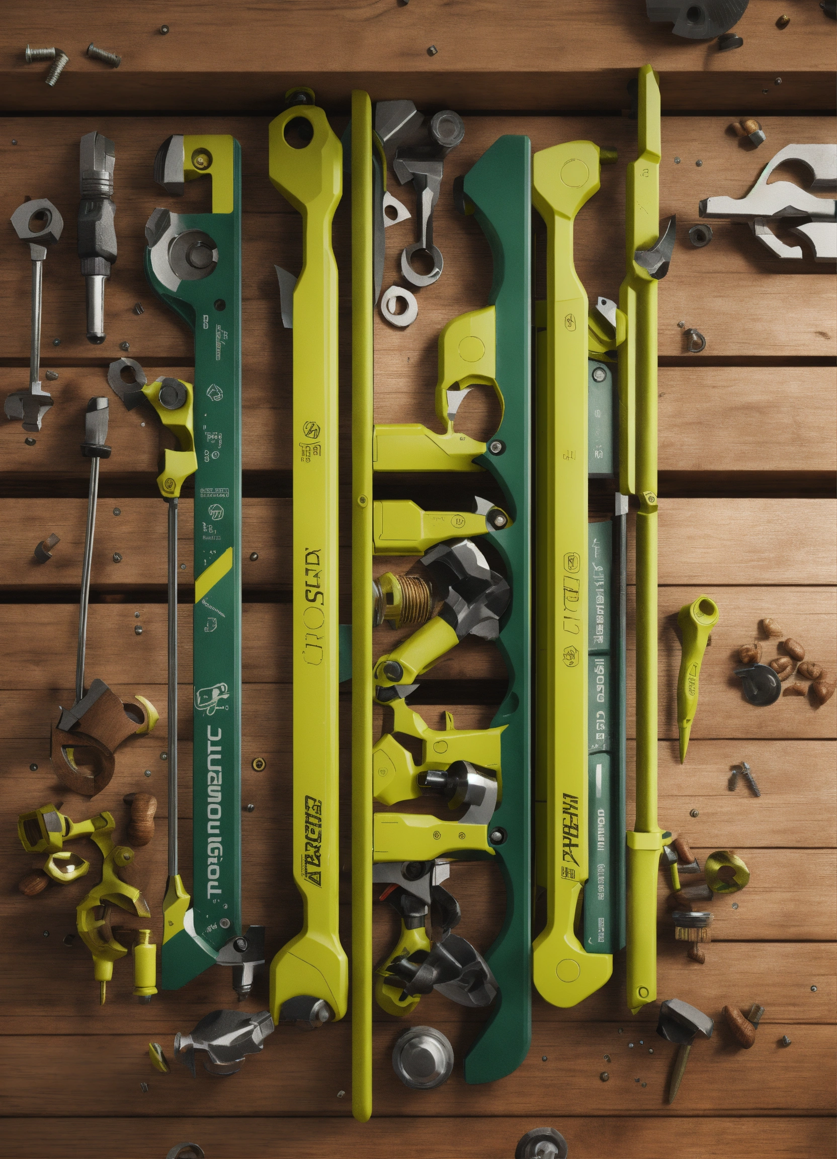 Lexica - Hand tools wrench etc floating 3d render, Acid rain made of ...